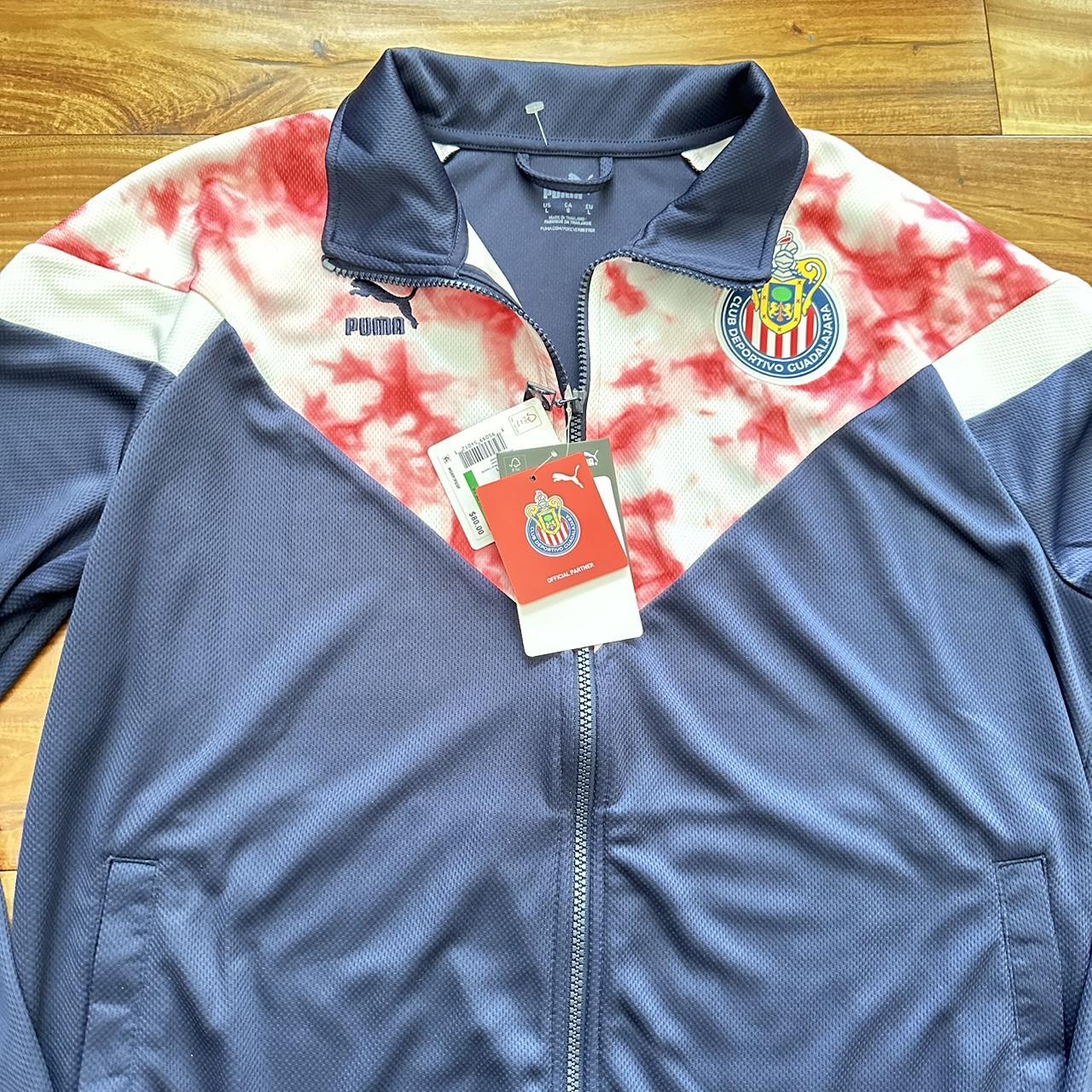 Puma Chivas Soccer Team Sports Jacket Sz L Mens New - Depop
