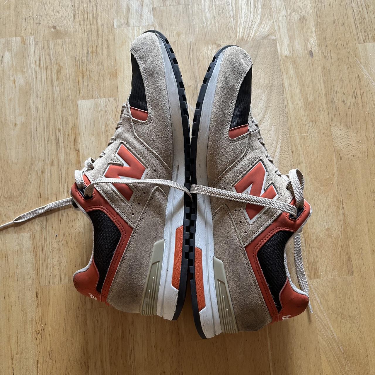 New Balance 578 Orange and Beige Men’s Shoes -... - Depop