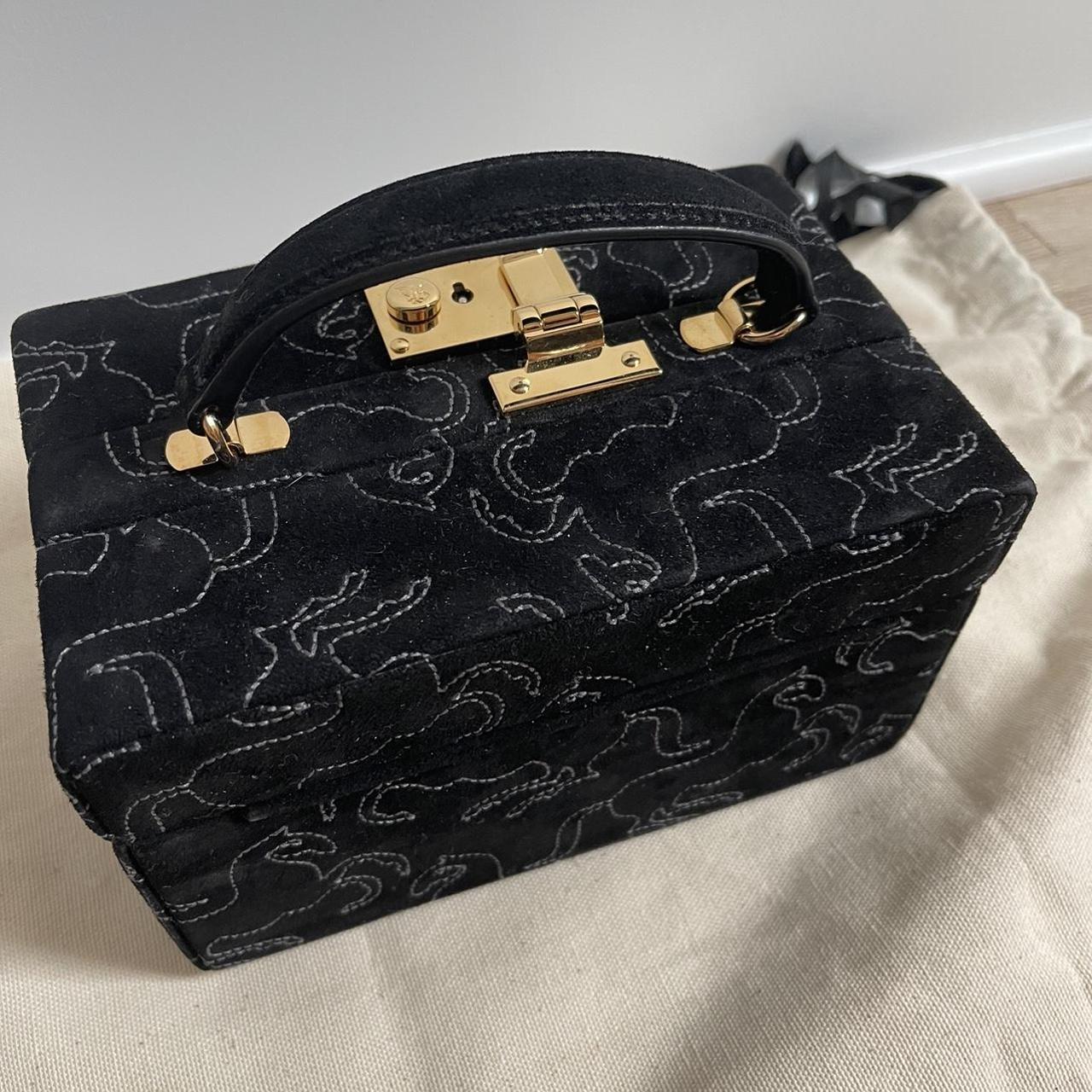 Mark Cross Bag Suede Horse Embroidery 1845 Trunk.... - Depop