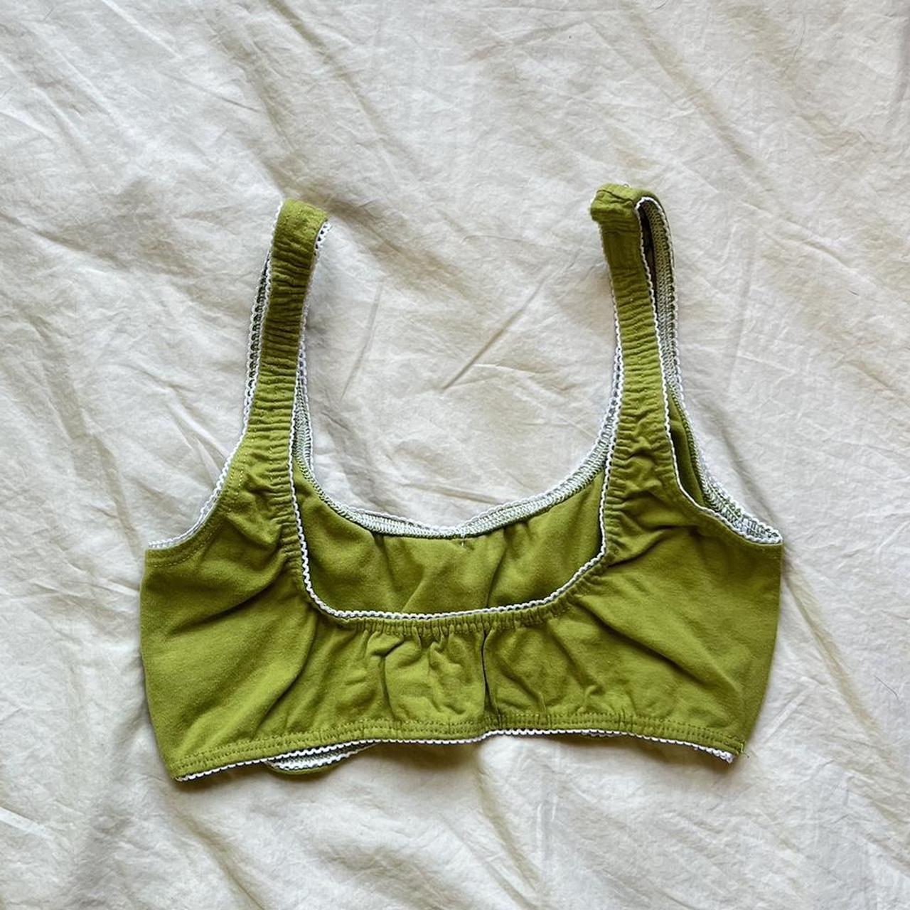 Rat Boi organic scoop neck bra in avocado size extra... - Depop