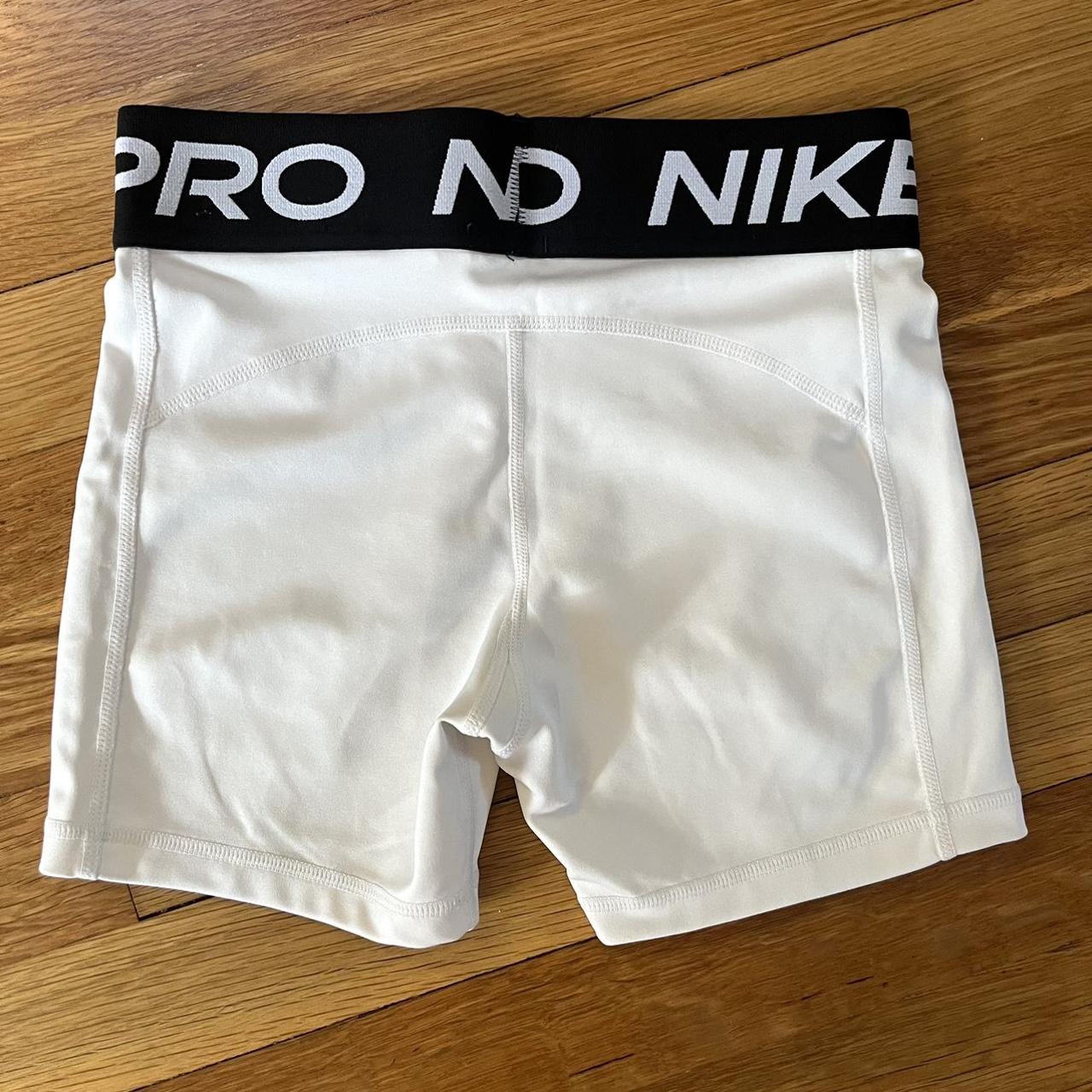 White Nike pro shorts! Never worn before! They’re... - Depop