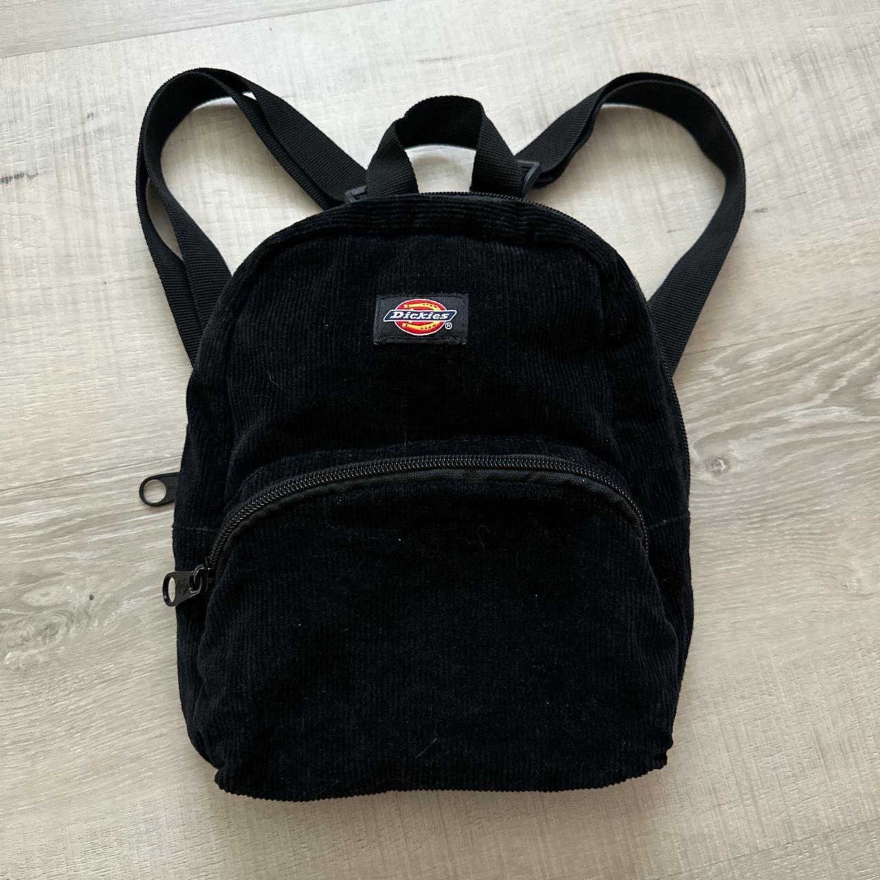 Dickies black mini corduroy backpack out of stock... - Depop
