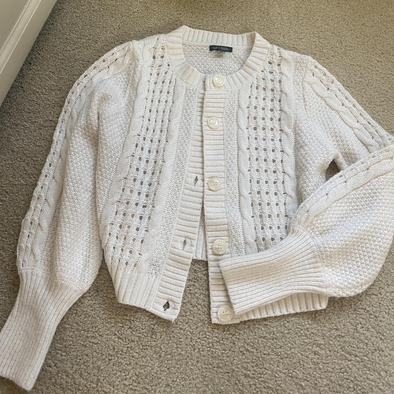 wild fable knit cardigan - Depop