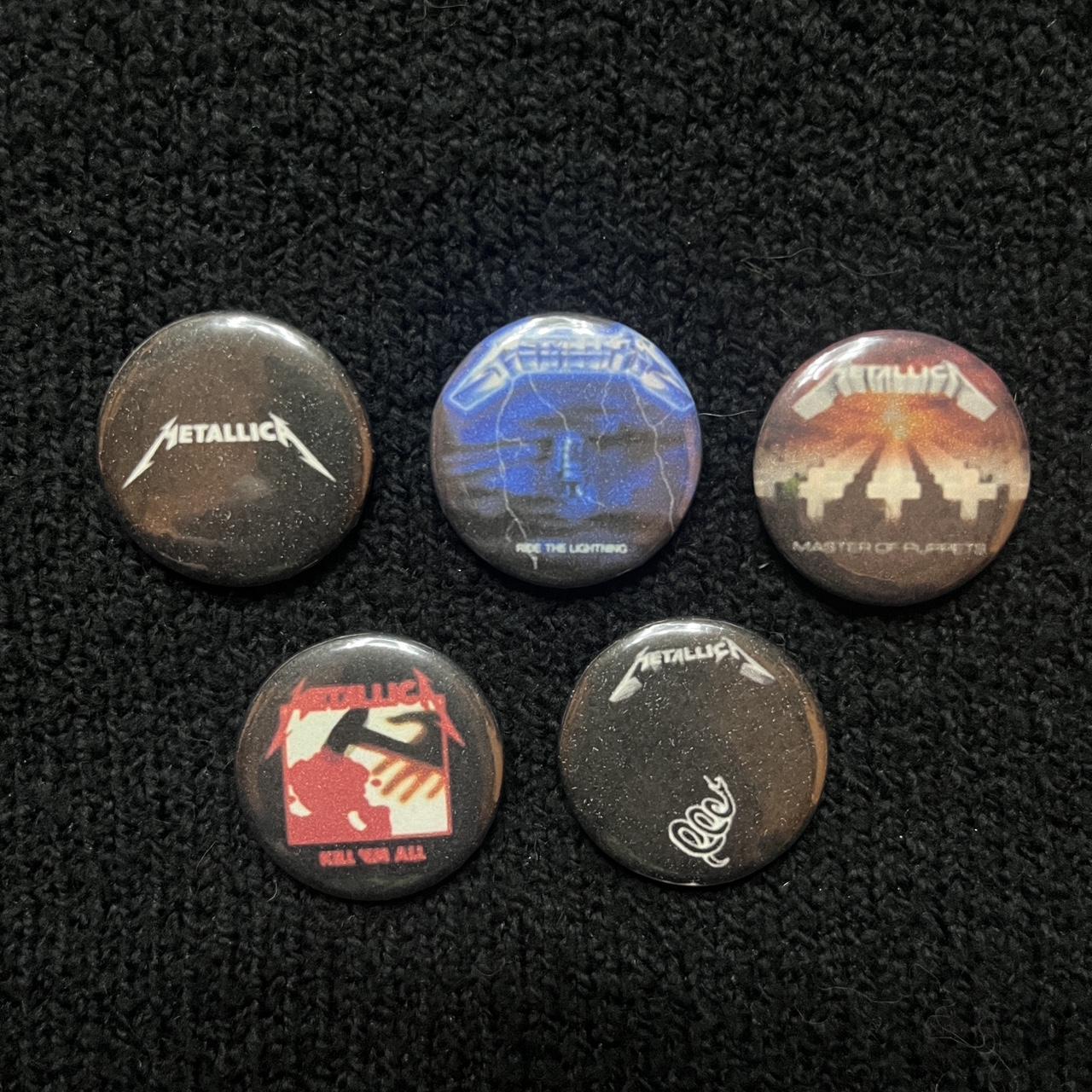 metallica pins! listing price is for the full... - Depop