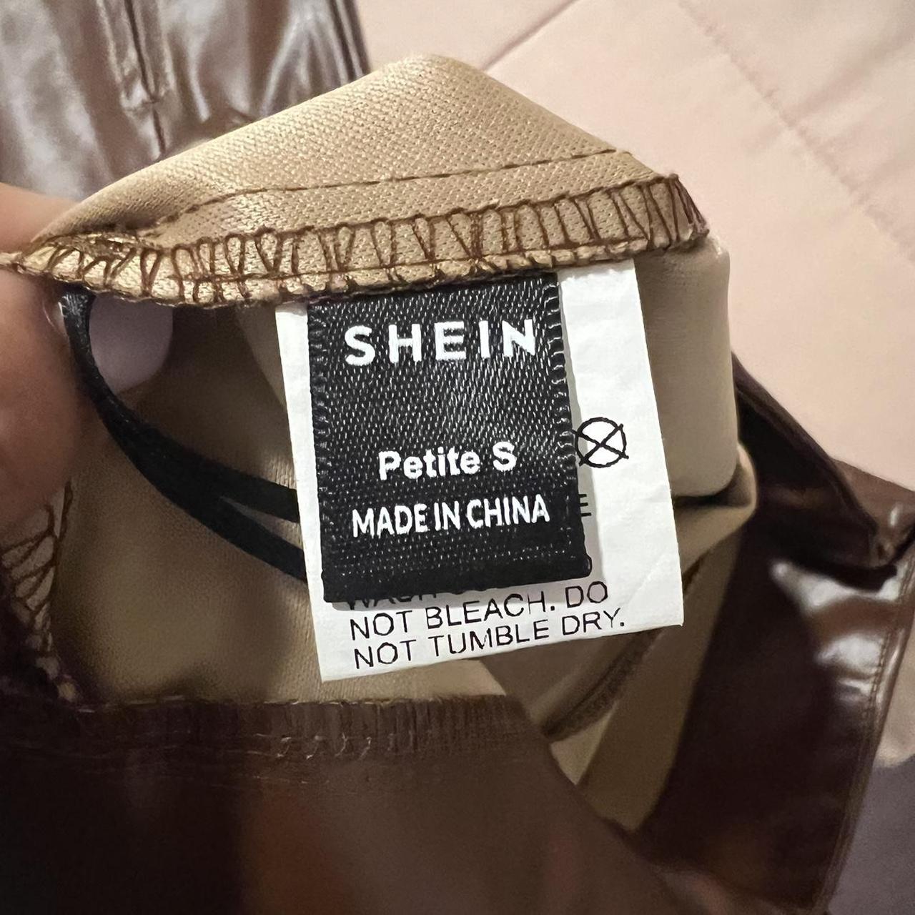 Brown leather pants 🤎 Color: brown Brand: SHIEN... - Depop