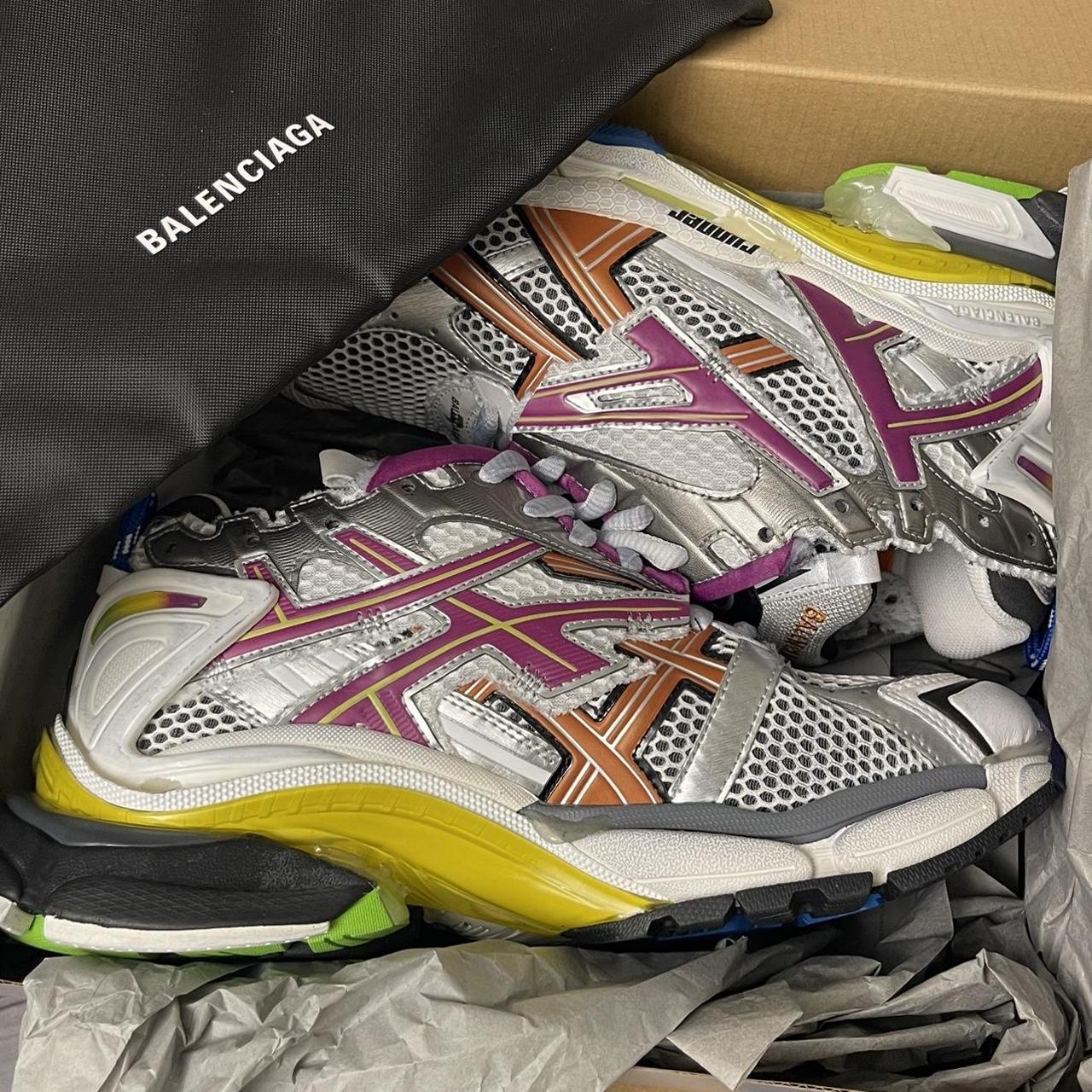 NEW NEVER WORN BALENCIAGA RUNNER SNEAKER SILVER & GREY | Depop