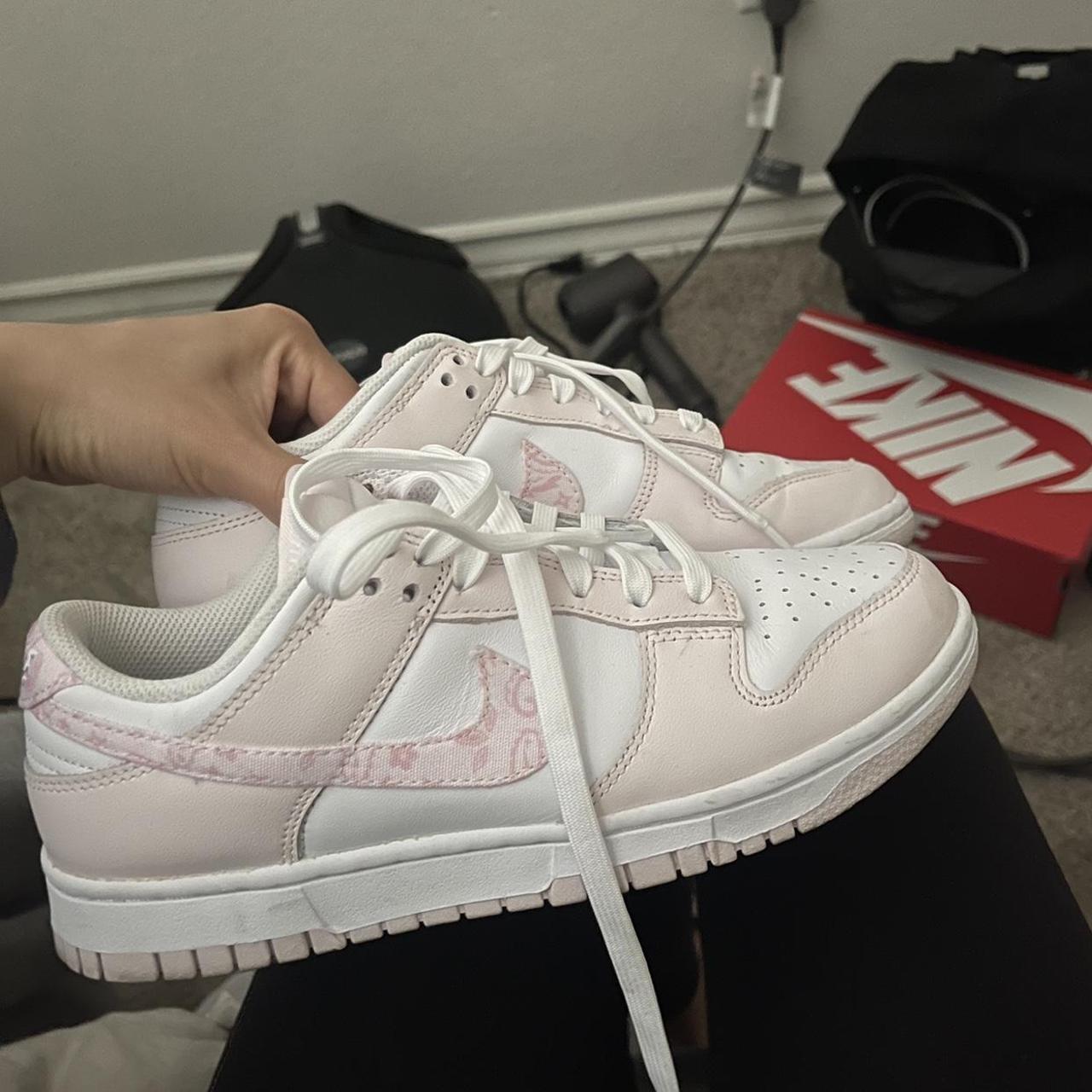 Nike Dunk Low "Pink Paisley" sneakers Selling for... - Depop