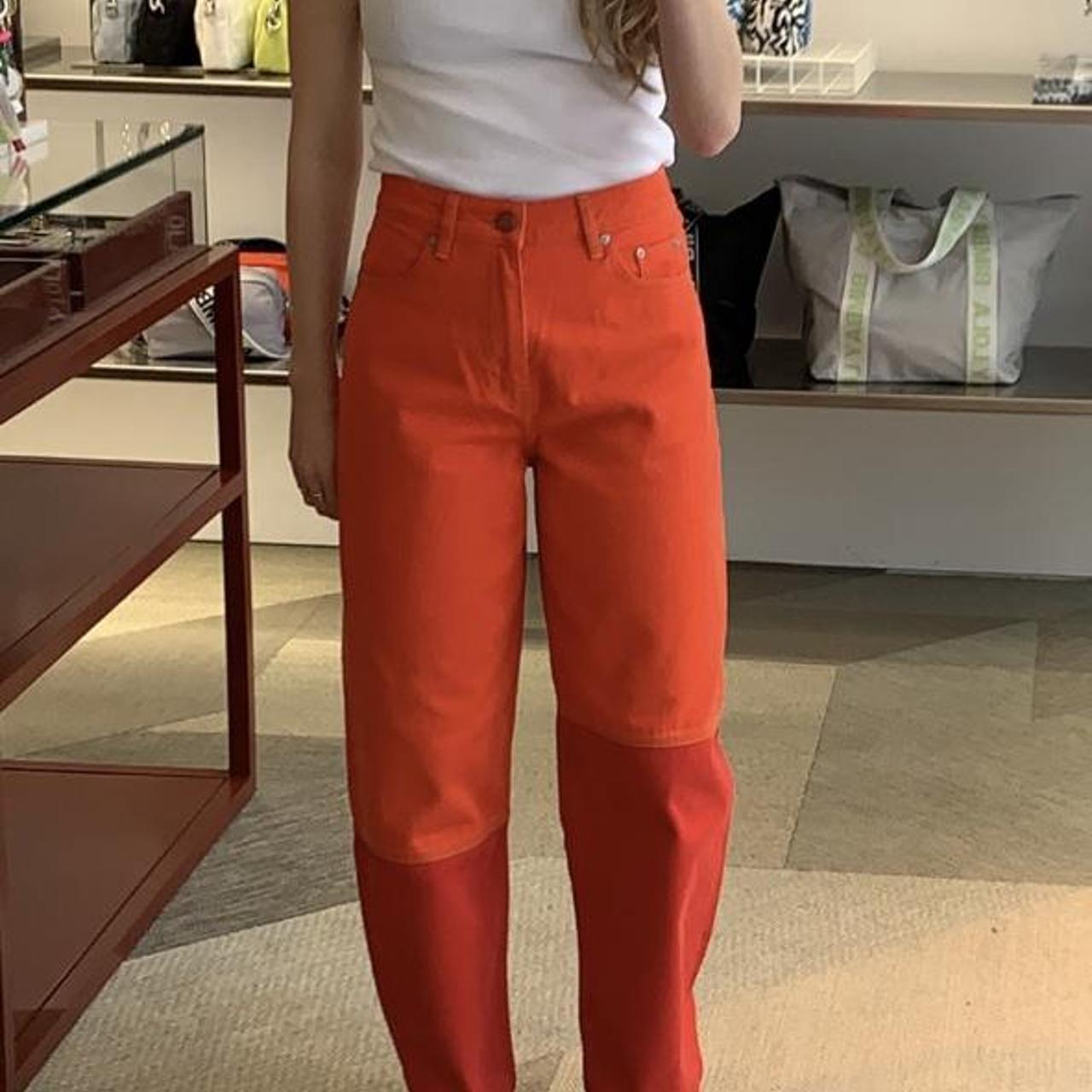 Women's Red and Orange Jeans | Depop