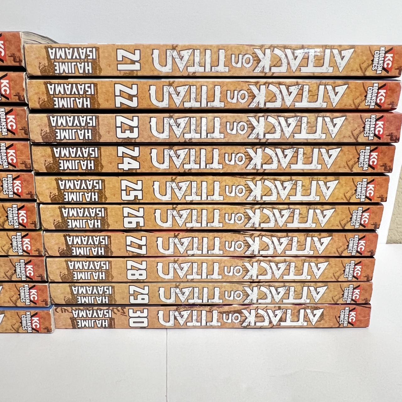 Attack On Titan English Manga Full Complete Book Set... - Depop