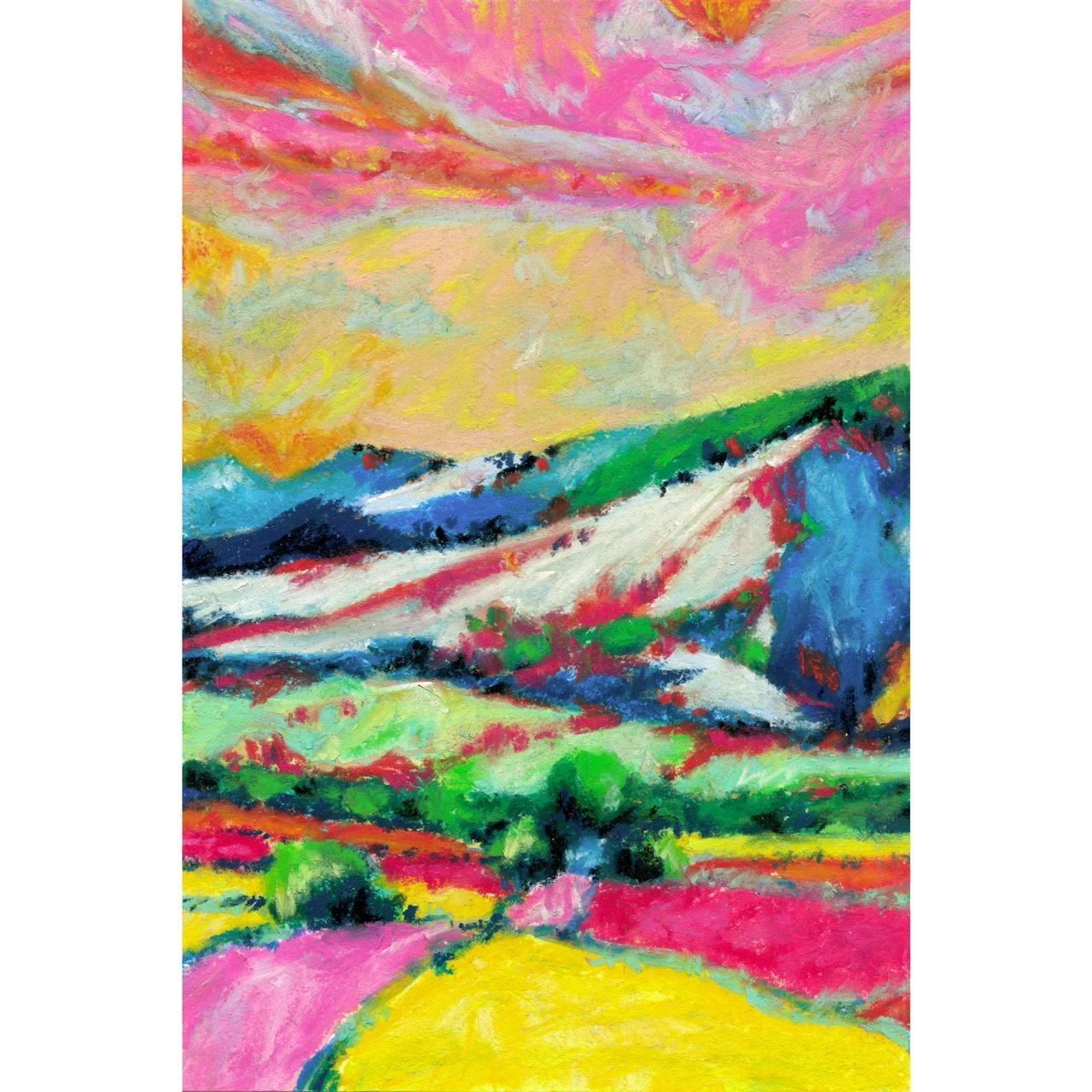 COLOURFUL LANDSCAPE POSTER PRINTS - A5 A4 A3 Poster... - Depop