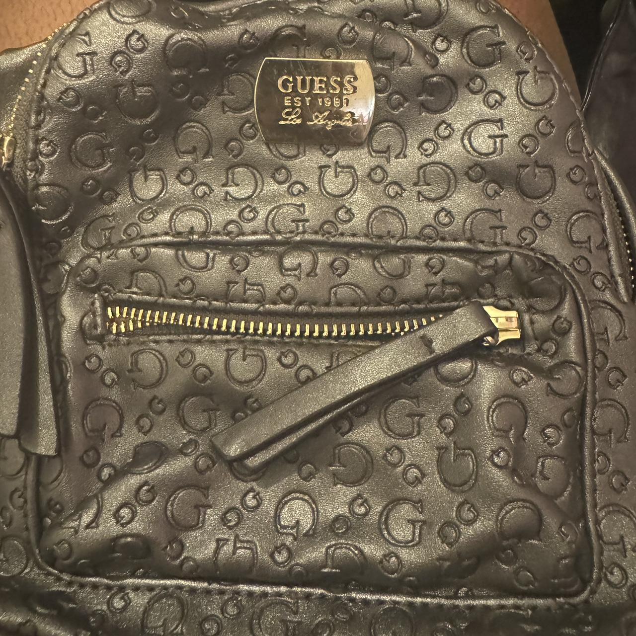 grey mini guess backpack good, if you do not want... - Depop