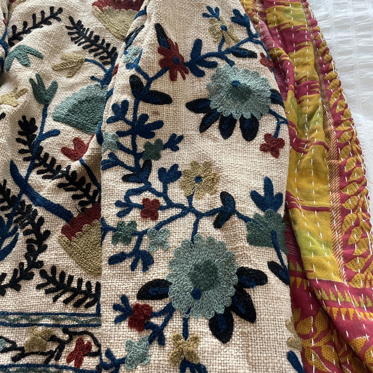 Quilted embroidered jacket from india. It’s... - Depop