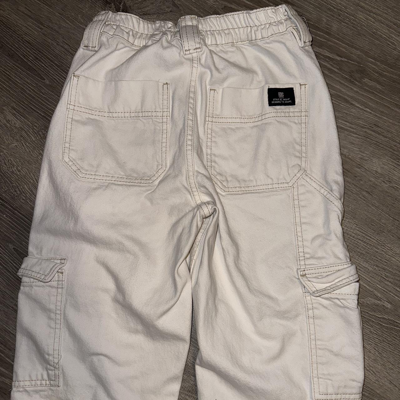 BDG white cargos - Depop