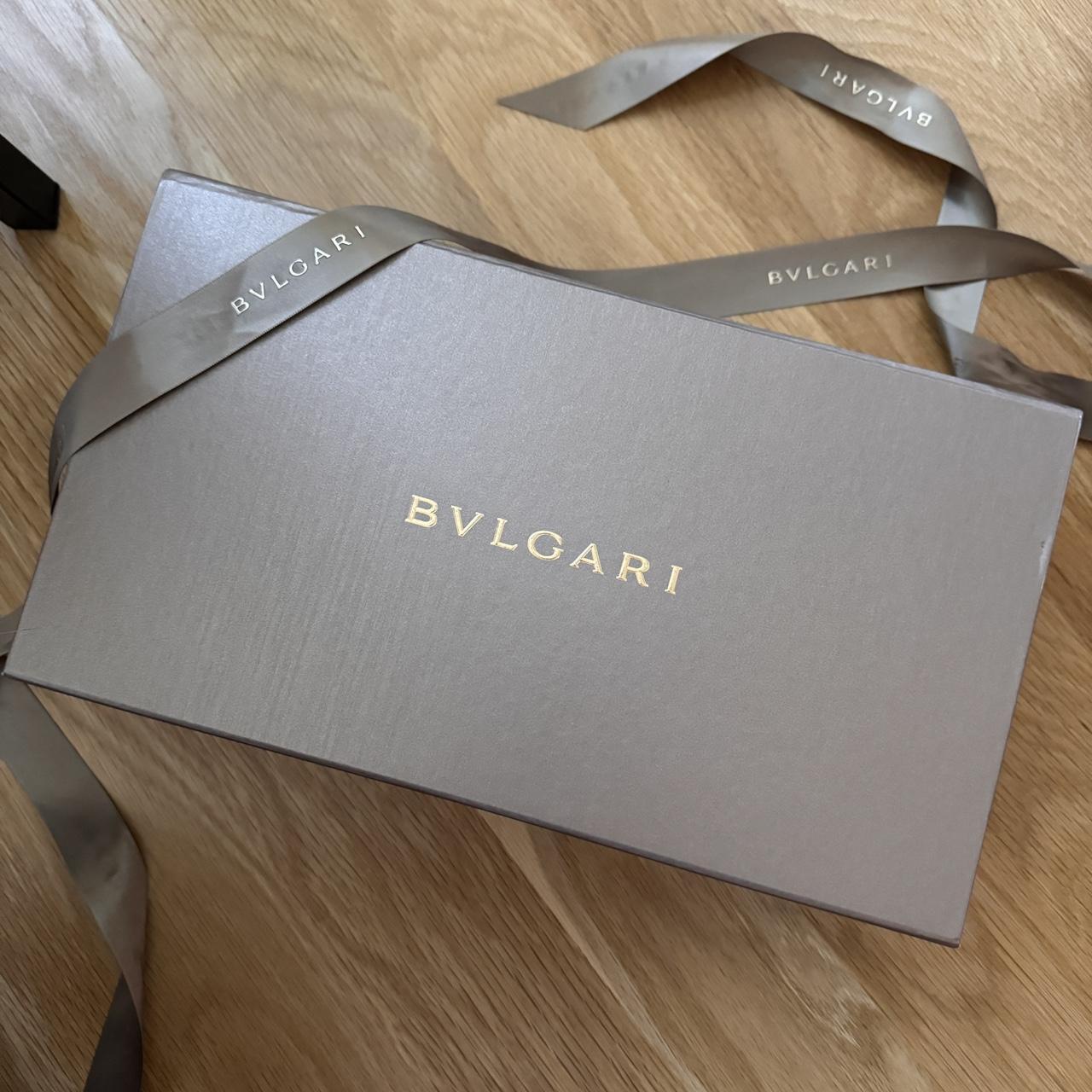 Bulgari box with ribbon & tissue. Comes from a... - Depop