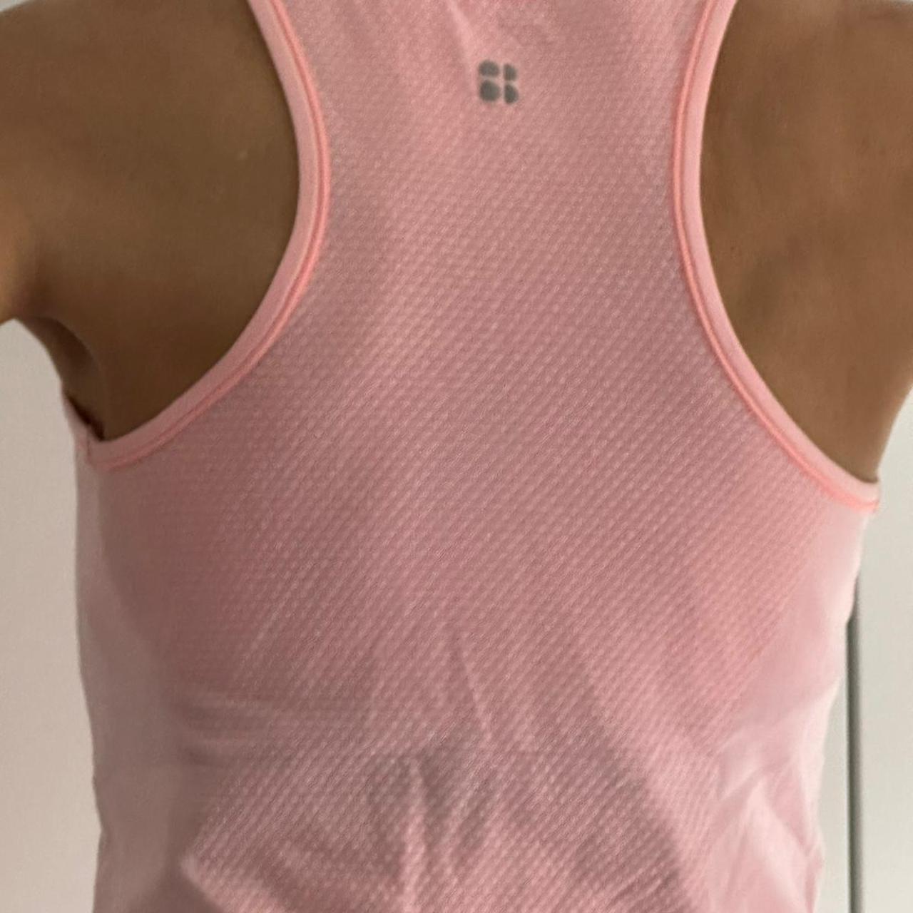 Sweaty Betty pink workout tank Racer back tank Size... - Depop