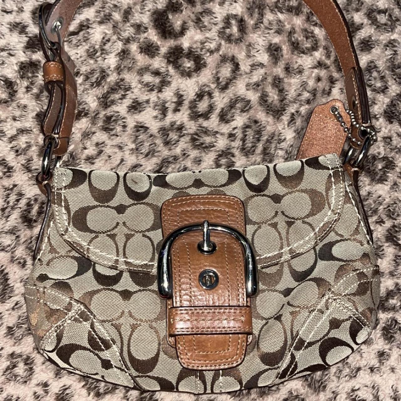 brown buckle authentic 2000’s coach purse no... - Depop