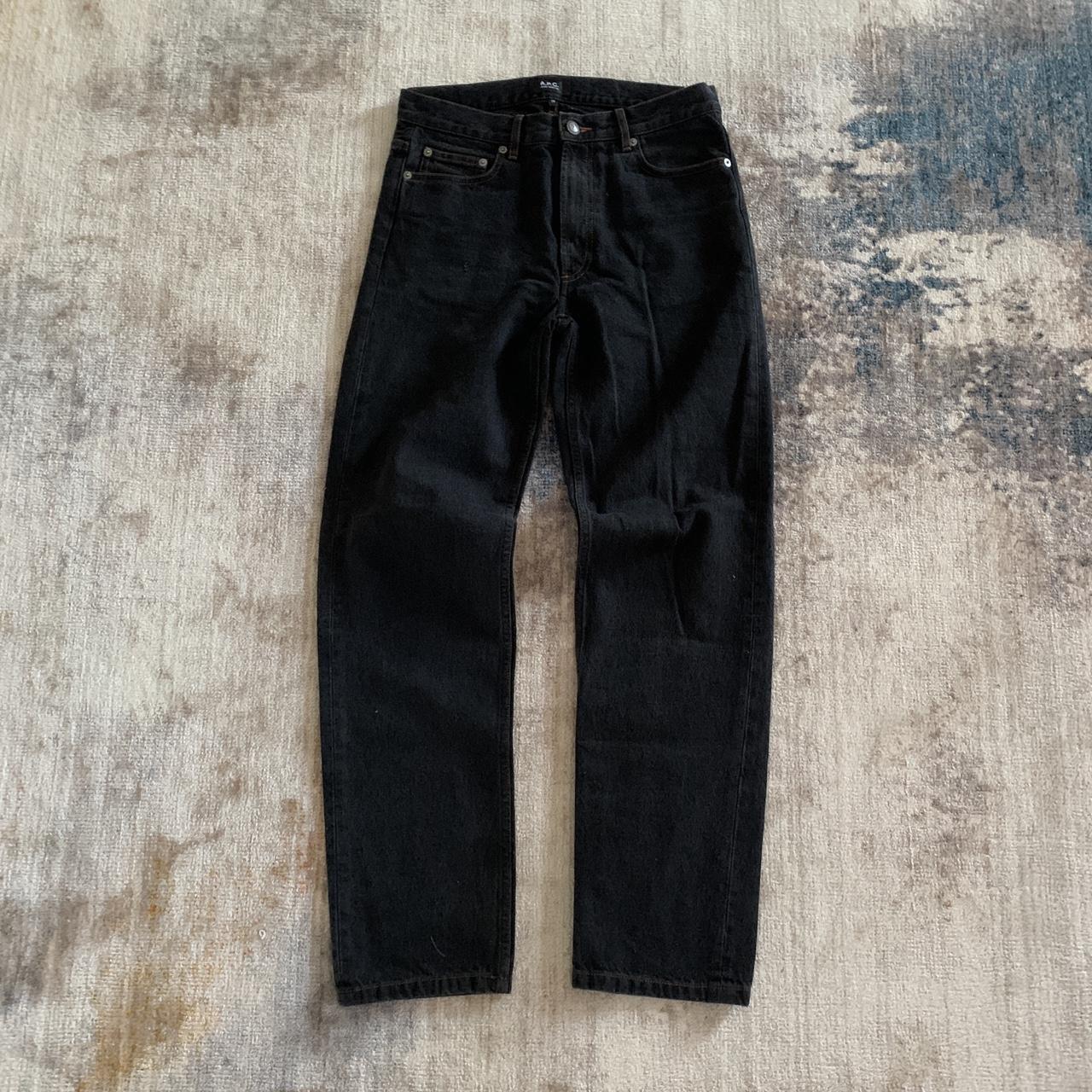 Black APC Martin Jeans Like new worn once Waist -... - Depop
