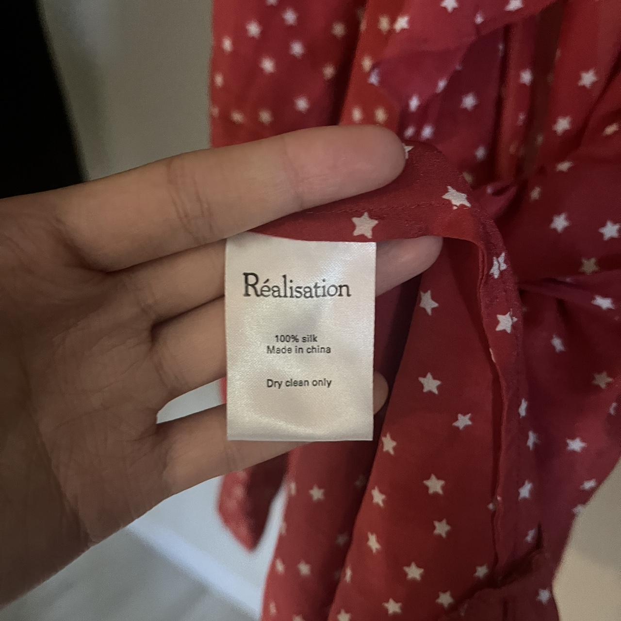 realisation par alexandra wrap dress in red... - Depop