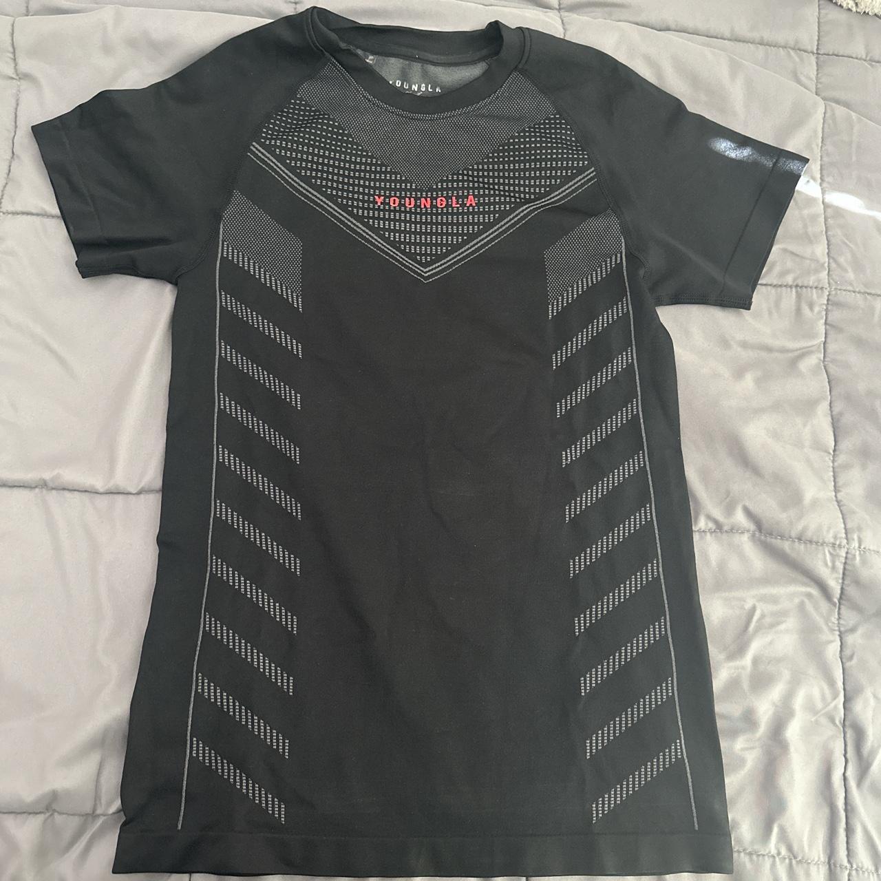 youngla superhero compression shirt, black, very... - Depop