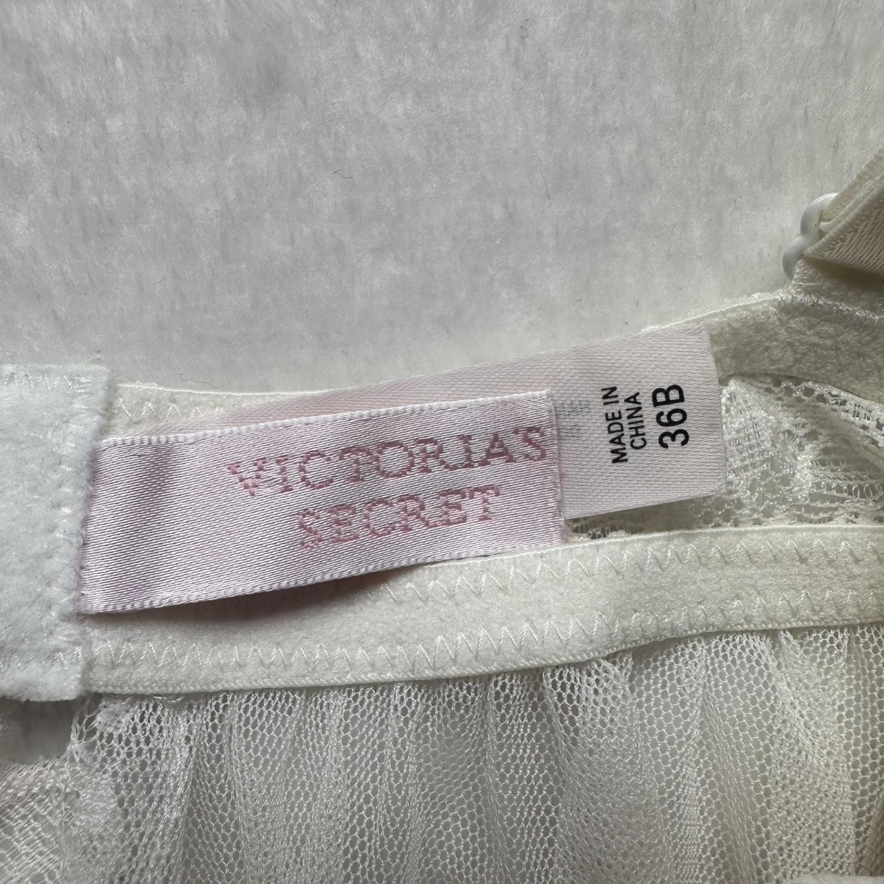 Victoria Secret White Flower Sheer Lace Babydoll ♡... - Depop