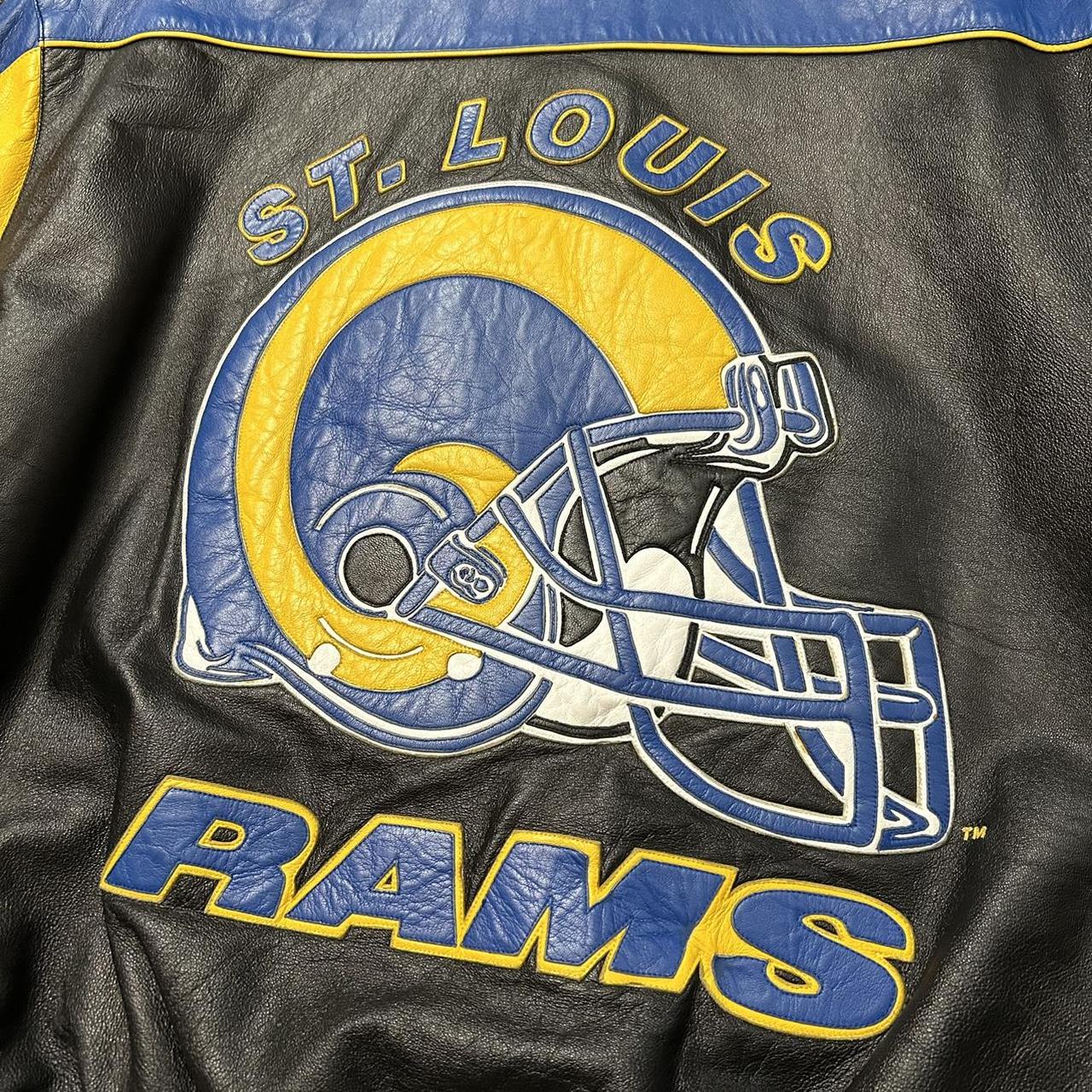 Vintage St. Louis Rams Jeff Hamilton NFL Leather... - Depop