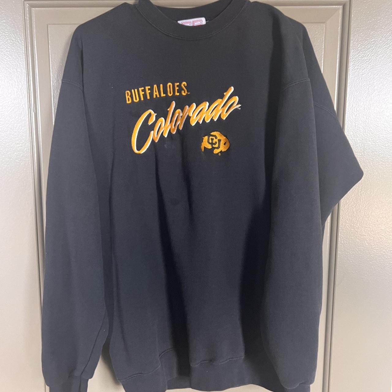 CU Boulder Colorado Buffalo Sweatshirt Large #Cu... - Depop