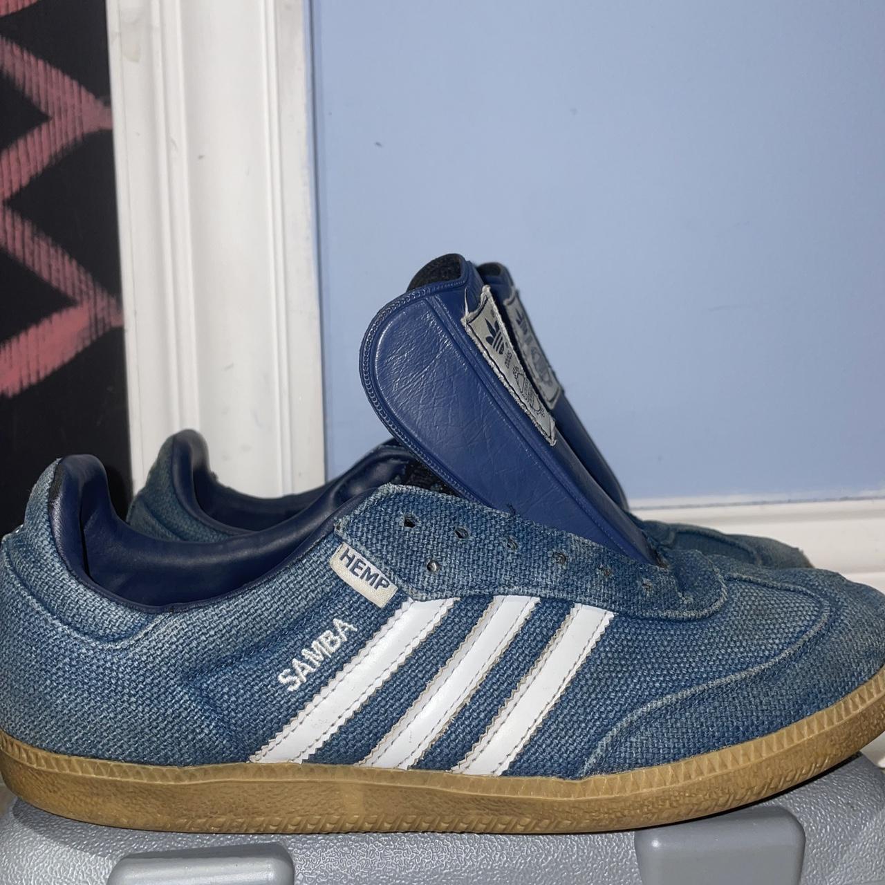 Adidas Samba Hemp Blue Mens Size 9.5 NO... - Depop
