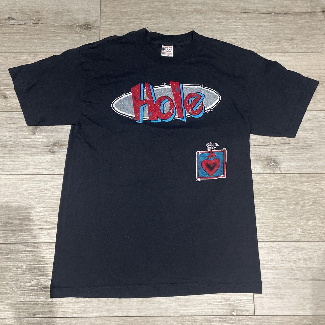 VINTAGE 90s RARE HOLE SHIRT HYLAND TAG SIZE:Large... - Depop
