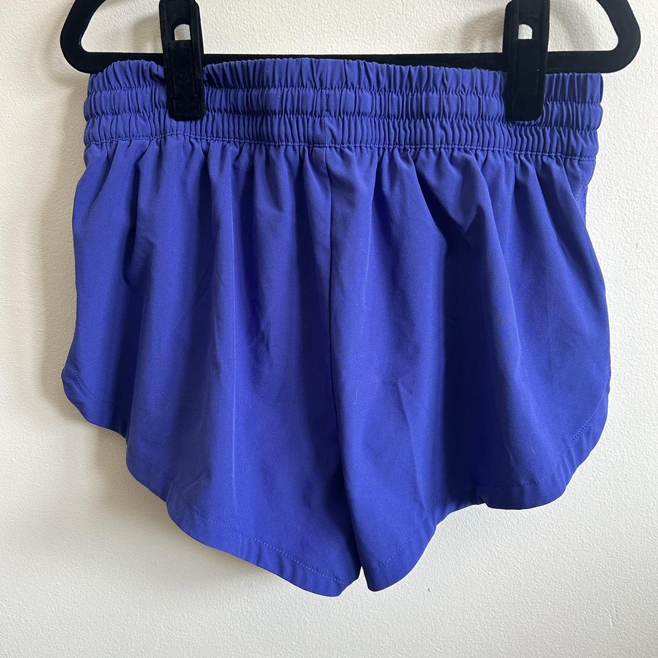 Bright Blue running shorts size xs Definitely true... - Depop