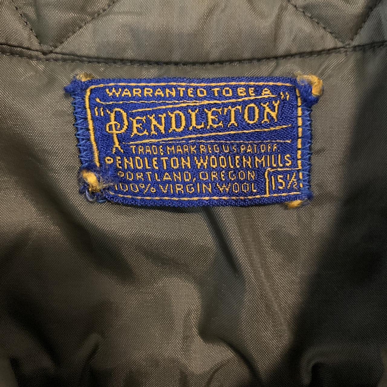 Authentic Pendleton wool button up Size 15 1/2 -... - Depop