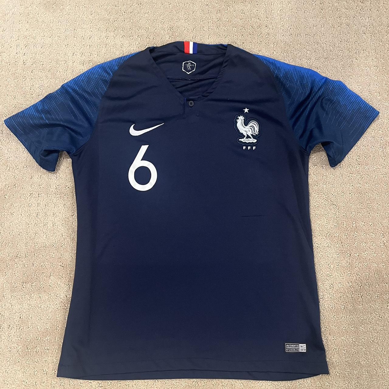 2018 France Home Kit Pogba jersey medium - Depop