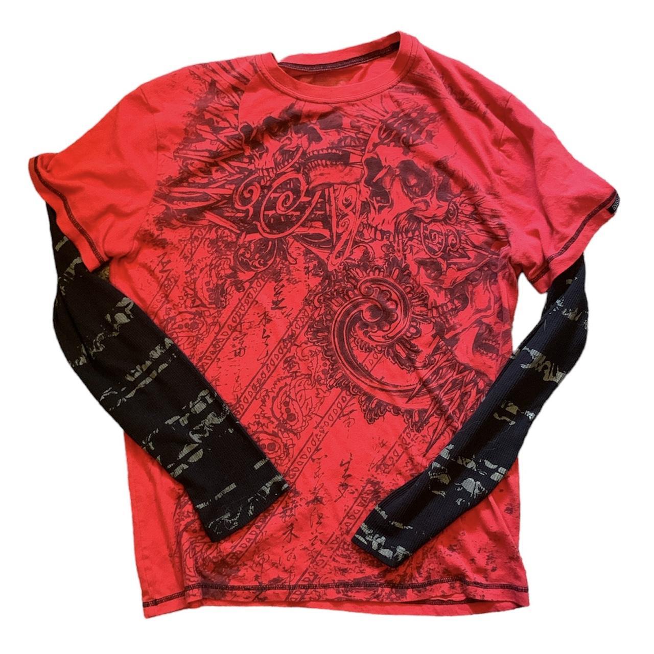 Affliction like long sleeve tee Size -... - Depop