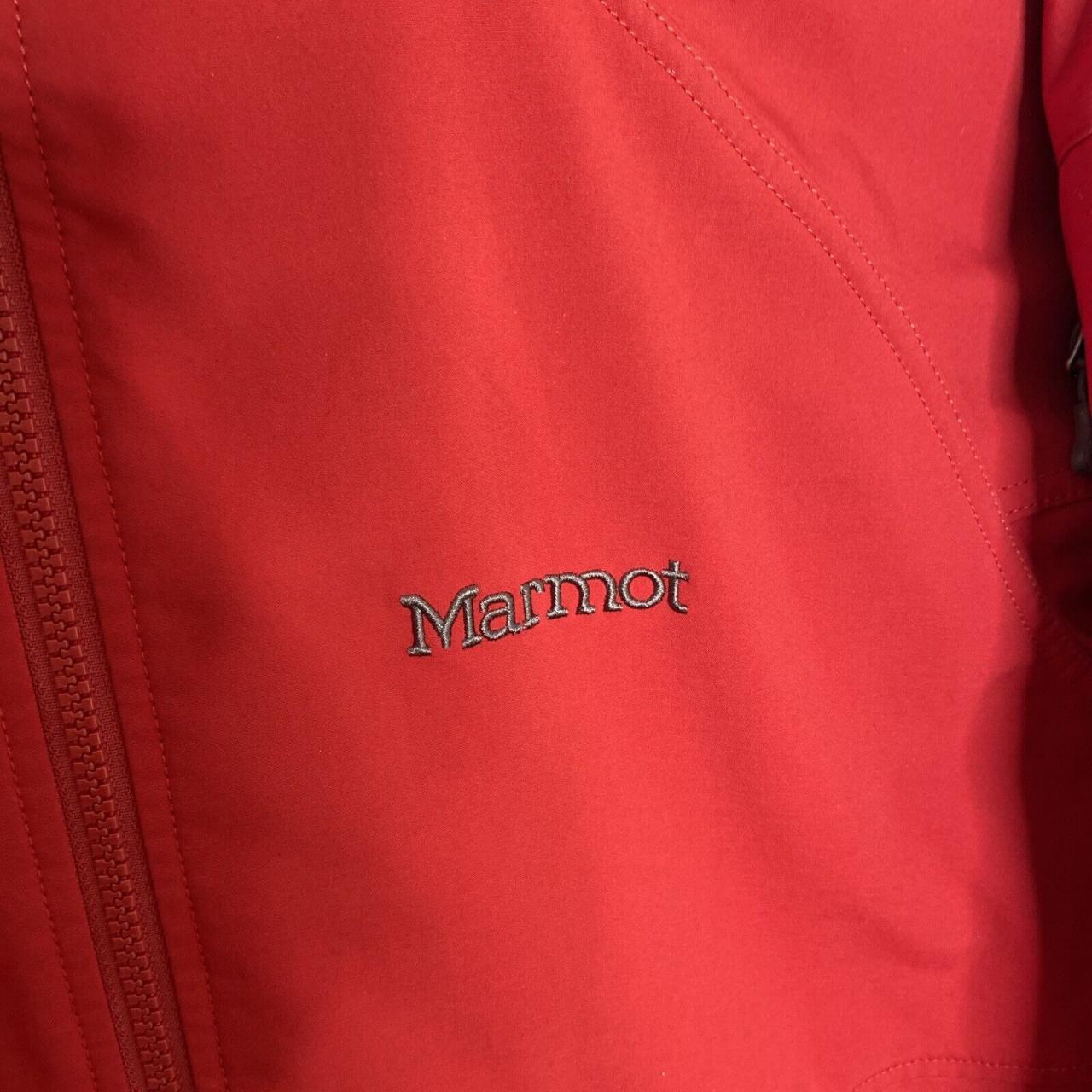 Marmot Men M Red Jacket Outdoor Full Zip Fleece... - Depop