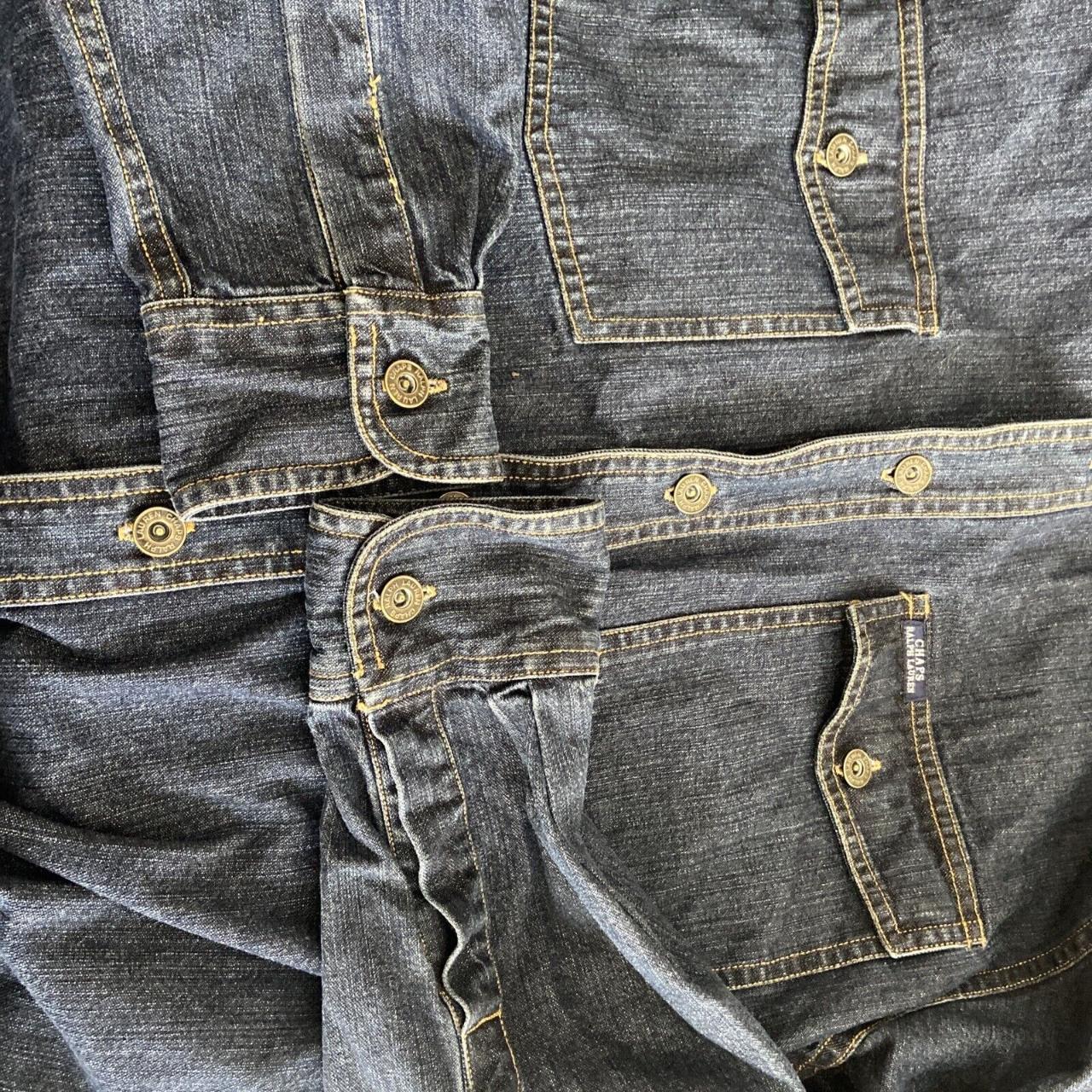 Chaps Ralph Lauren Vtg 90s Denim Blue Jean LS... - Depop