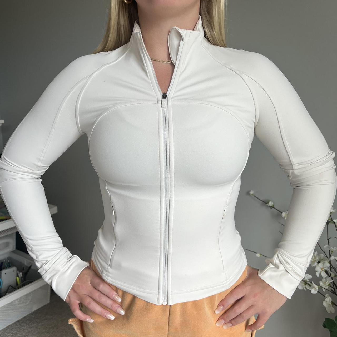Lululemon Women's White and Cream Jacket | Depop