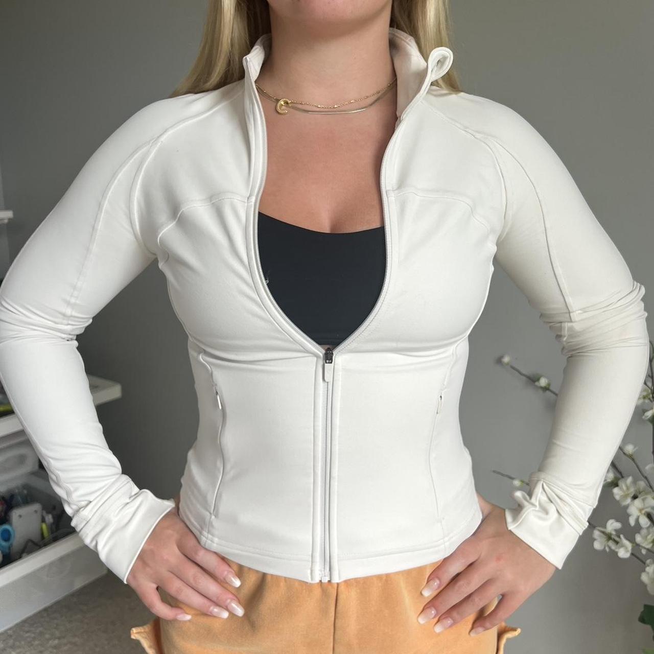 Lululemon Women's White and Cream Jacket | Depop