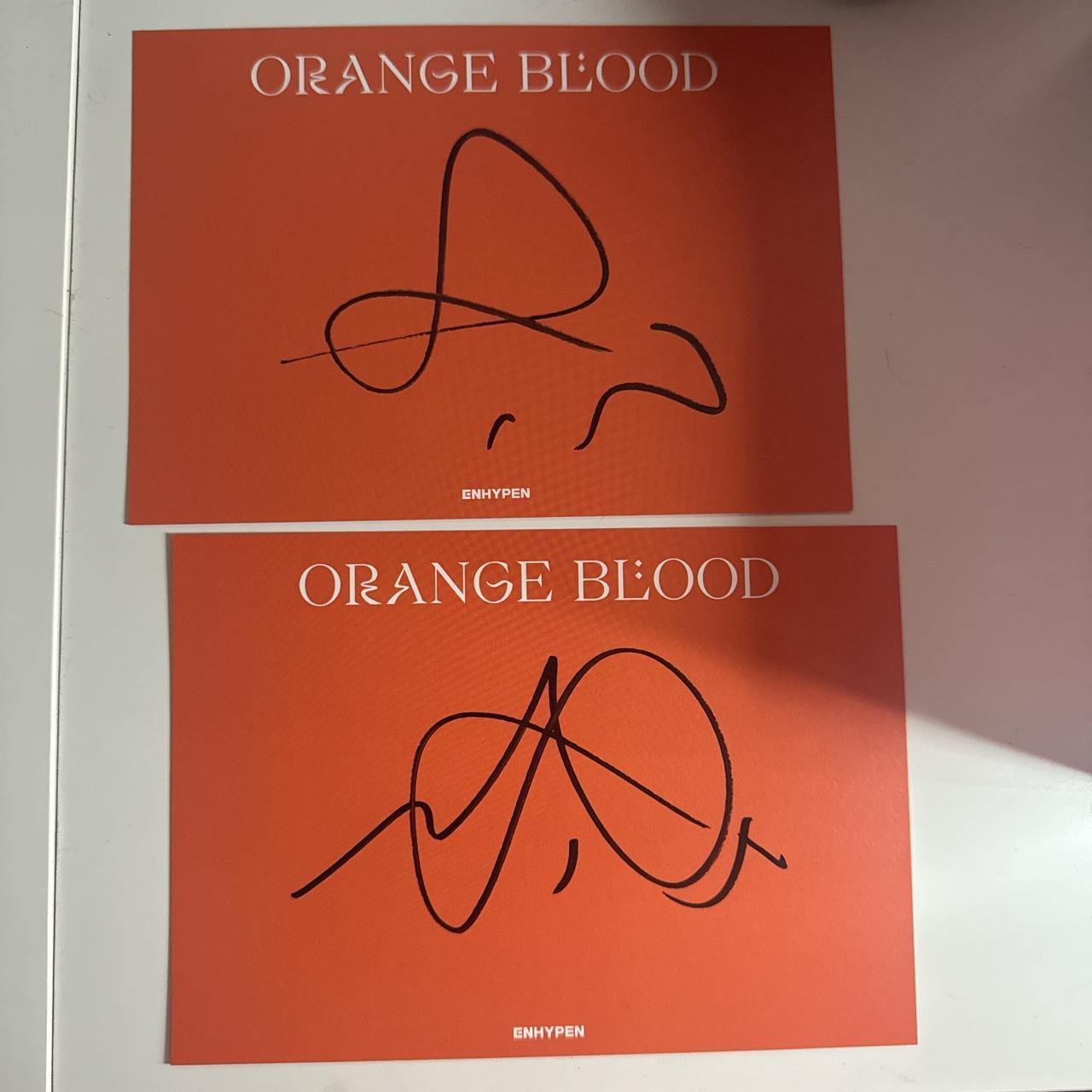 Orange Blood signed postcards! WTT - for jungwon... | Depop