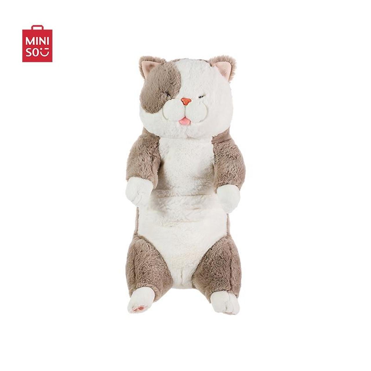 ISO!!! Grey or cream kitty plushie from miniso! If... - Depop