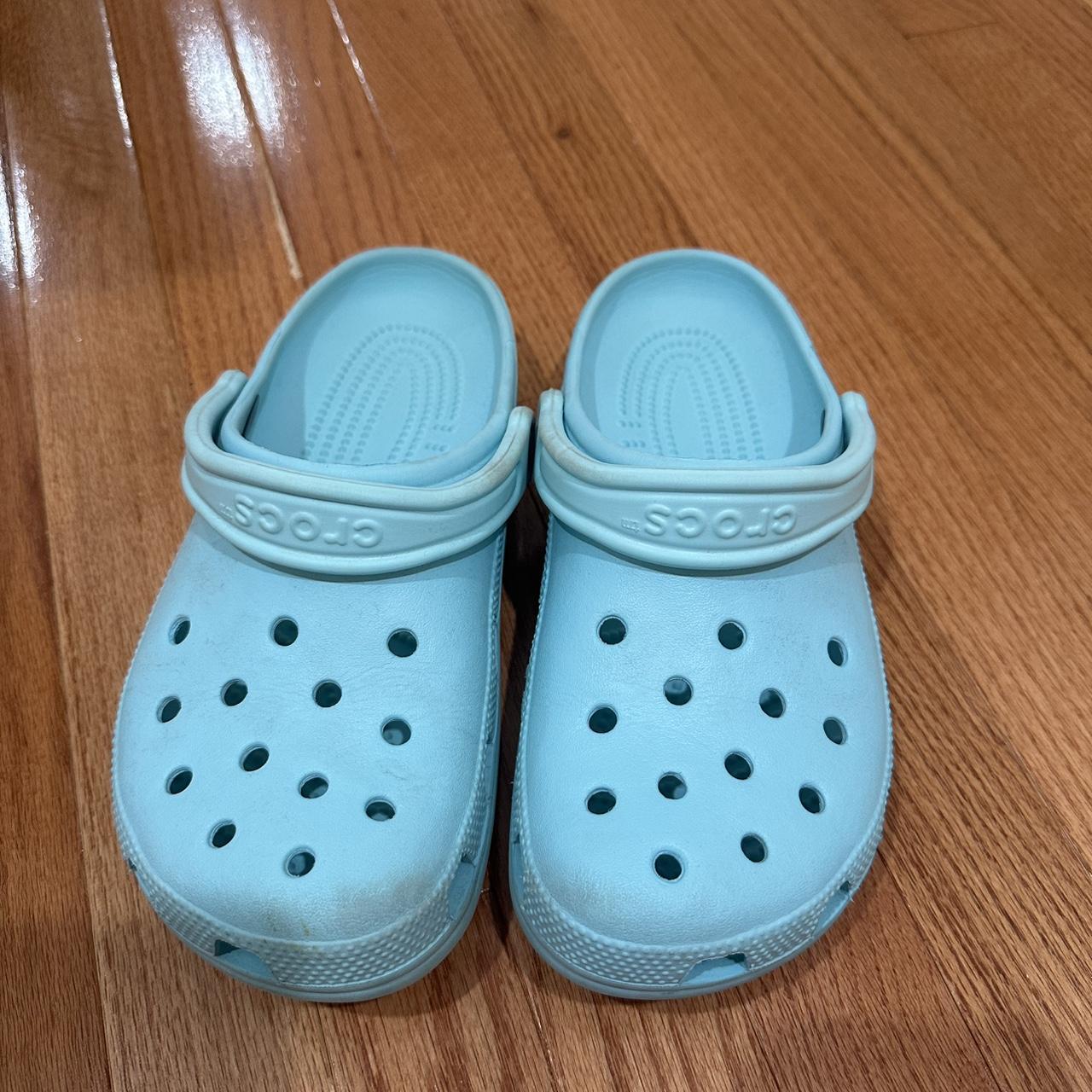 Light blue Crocs Classic Clog, Men’s 7, Women’s 9 | Depop