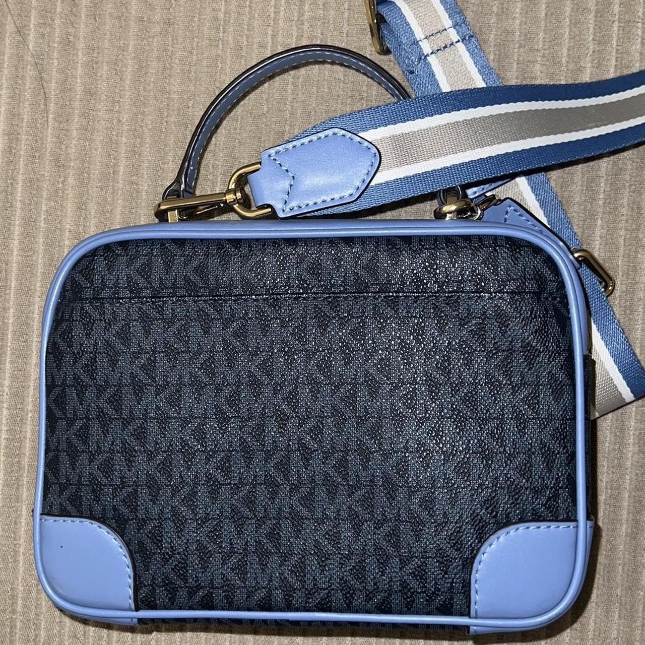 Michael Kors Blue Leather Cross Body Bag. Not a bag... | Depop