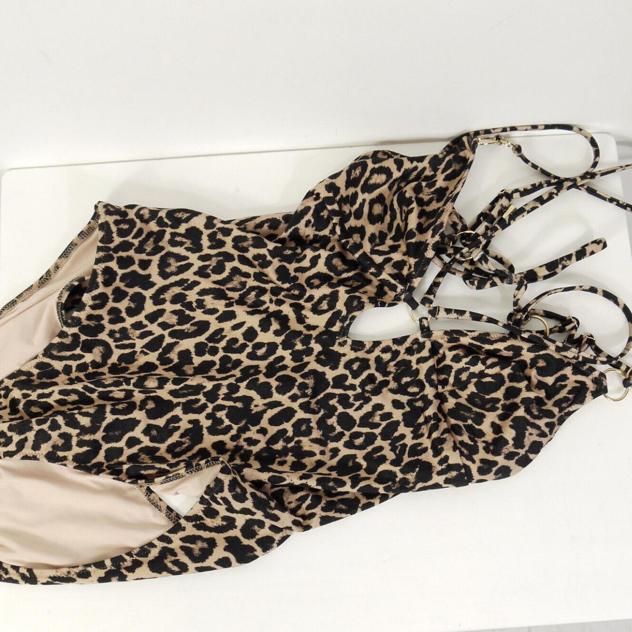 Victorias Secret Leopard Print One Piece Swimsuit Depop