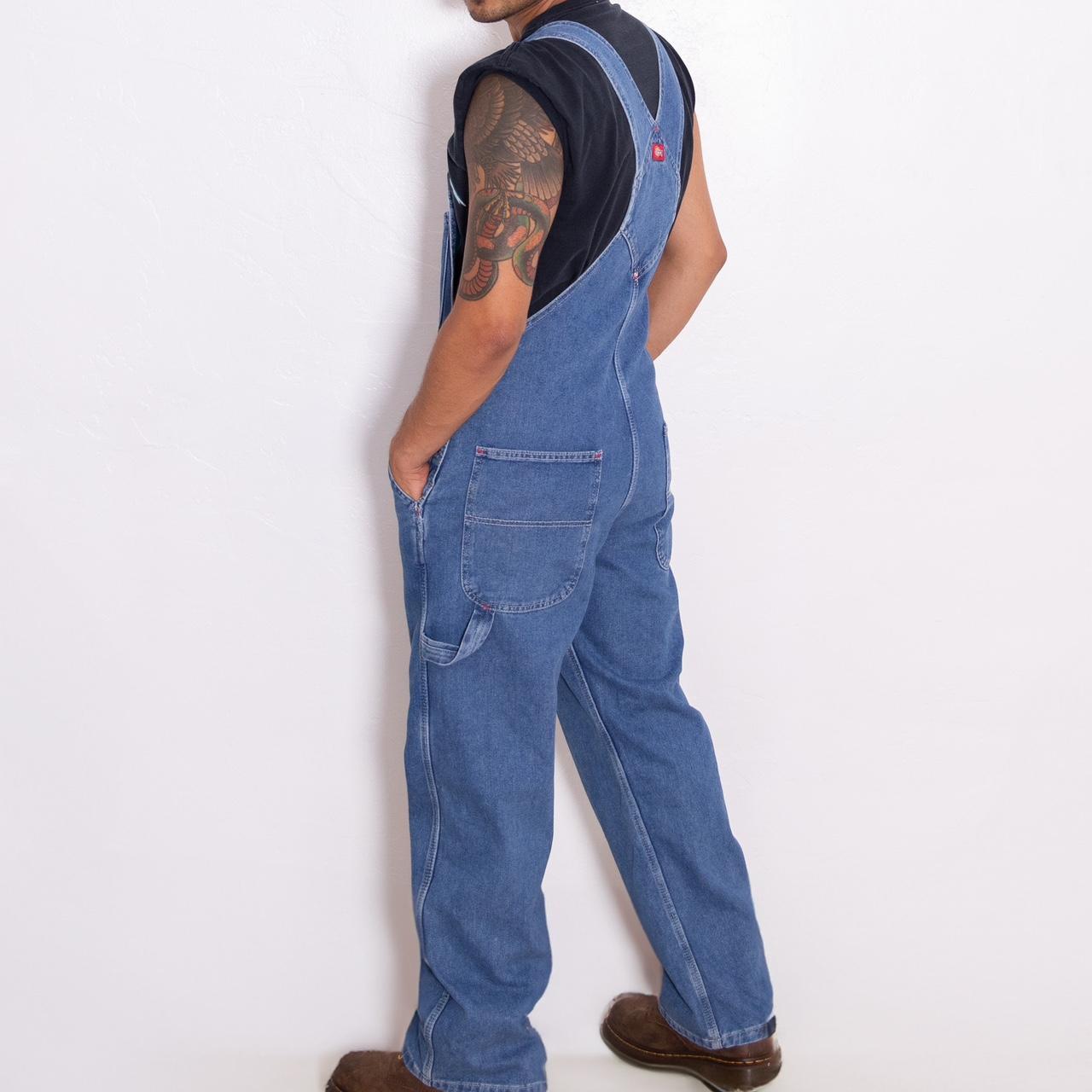 Dickies Overalls Durable Denim Construction ... - Depop