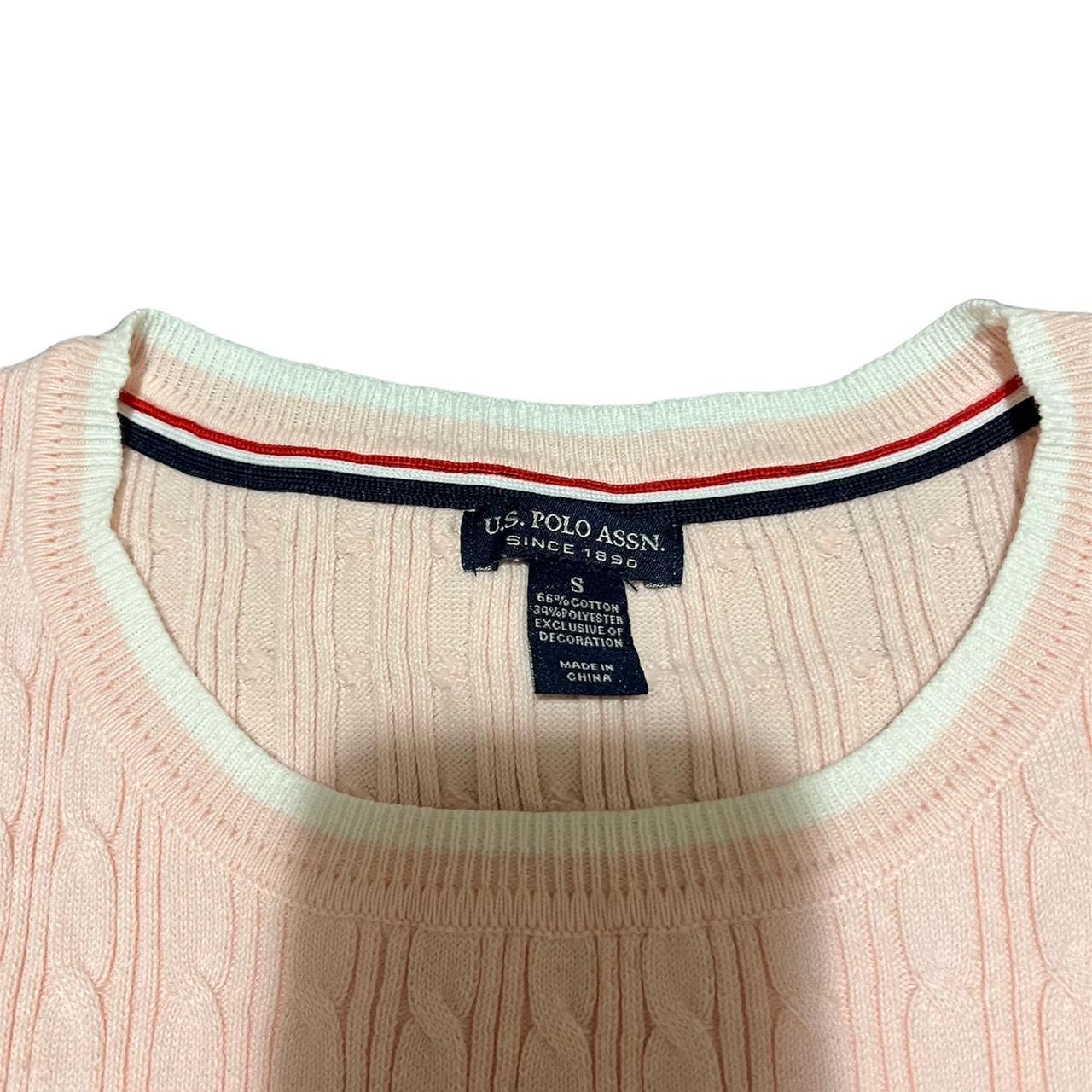 Polo Sweater Cute /Light pink Small - Depop