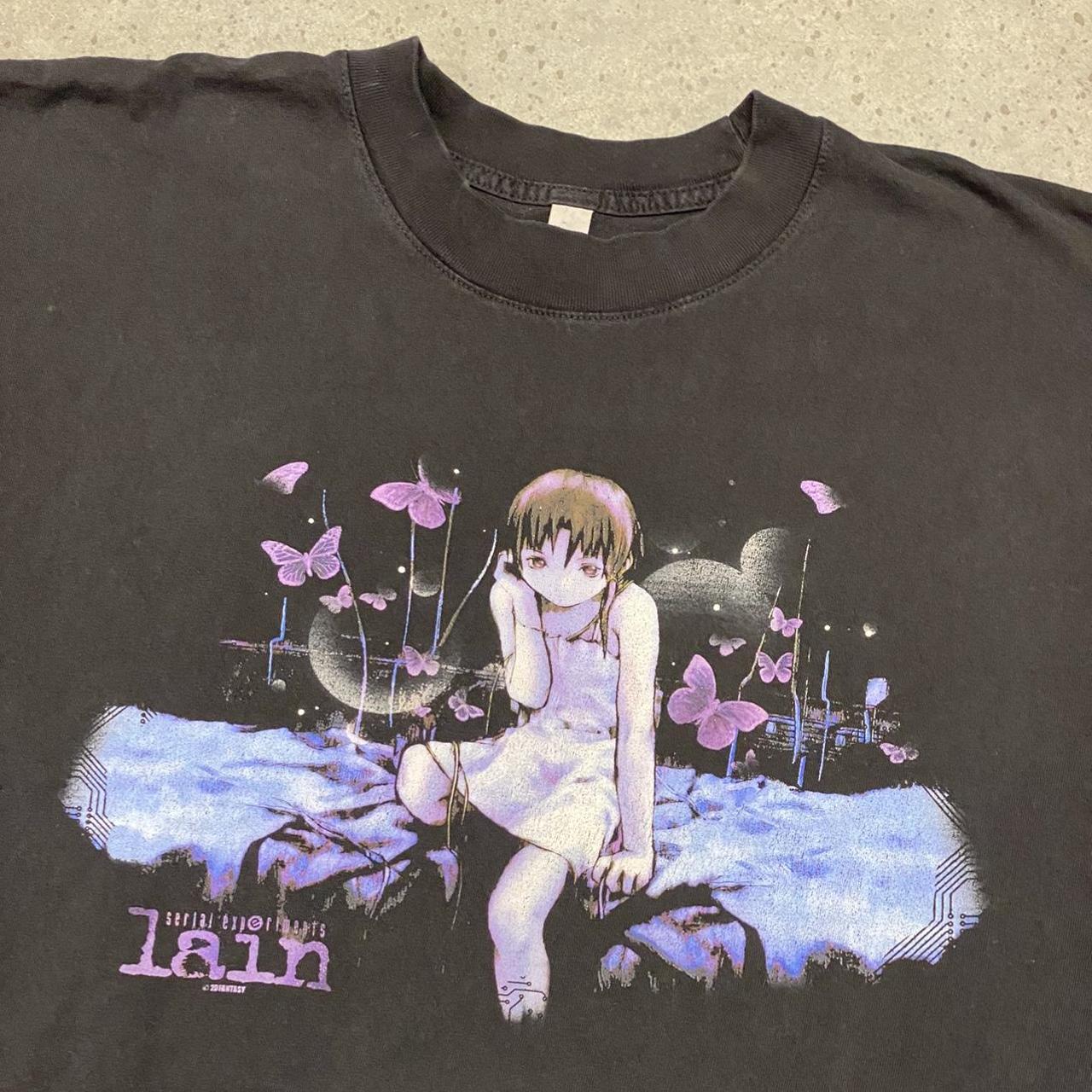 Serial Experiments Lain 2D Fantasy Cropped Crop... - Depop