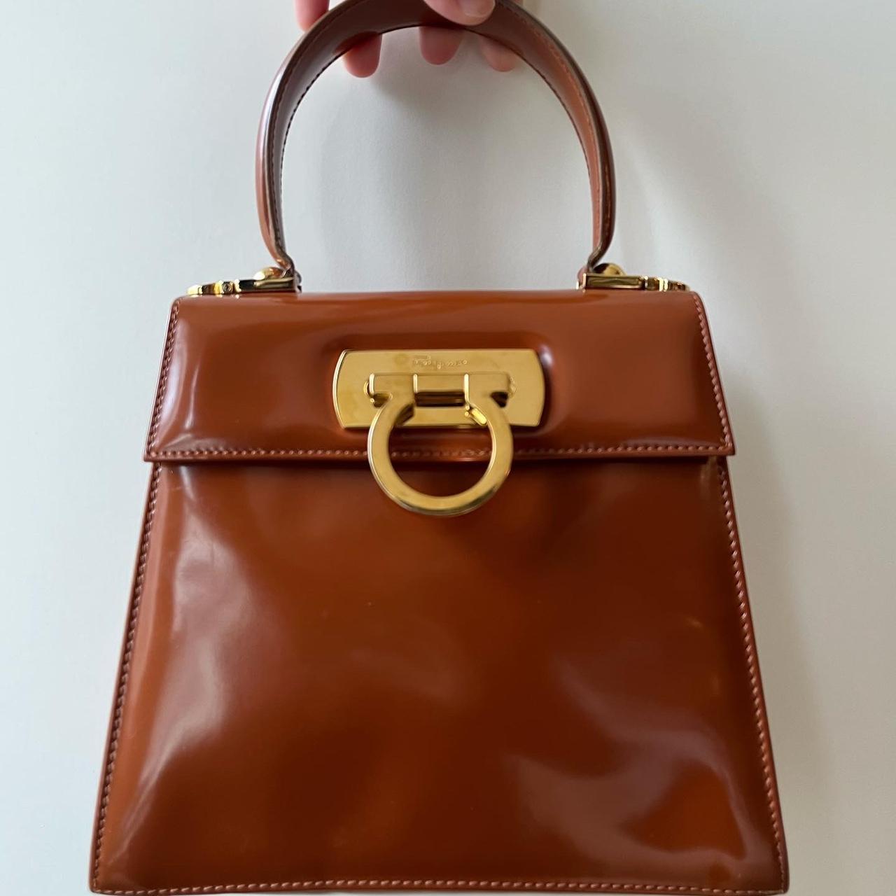 Small Salvatore ferragamo gancini iconic top handle... - Depop