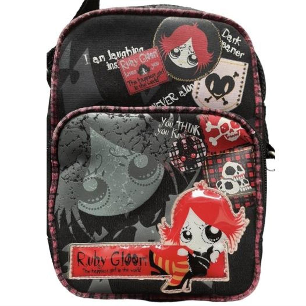 Women's Black and Red Bag | Depop