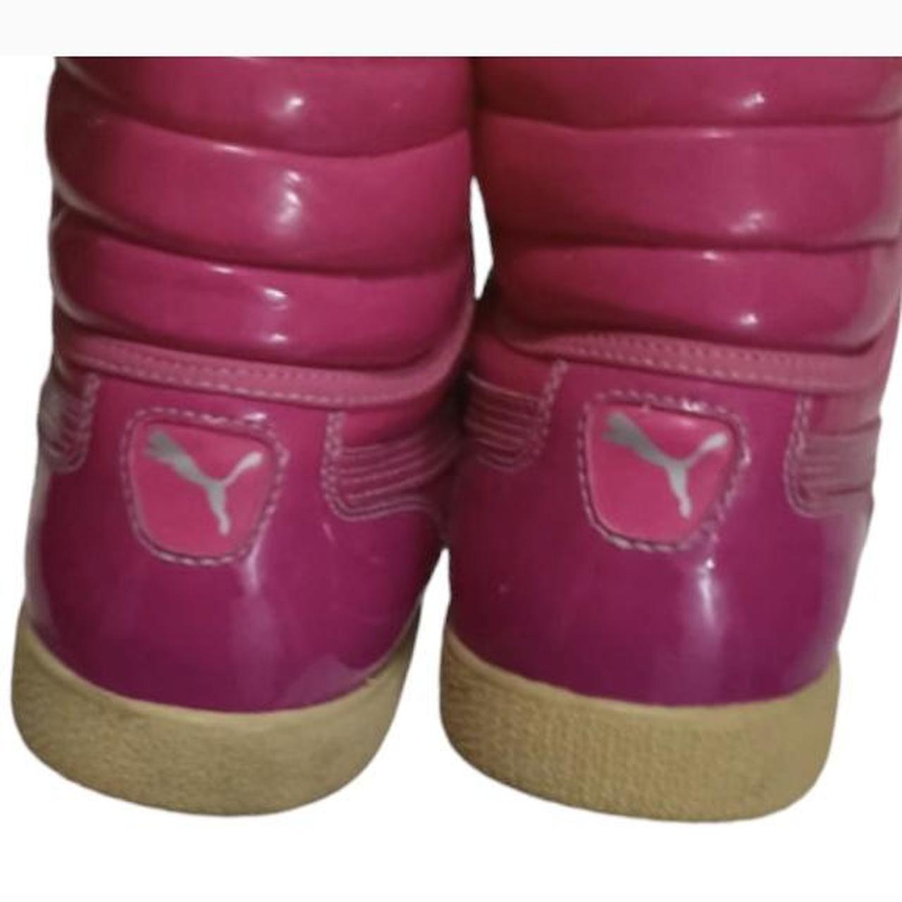 Puma ankle boots, vintage 00s, patent leather, size... - Depop