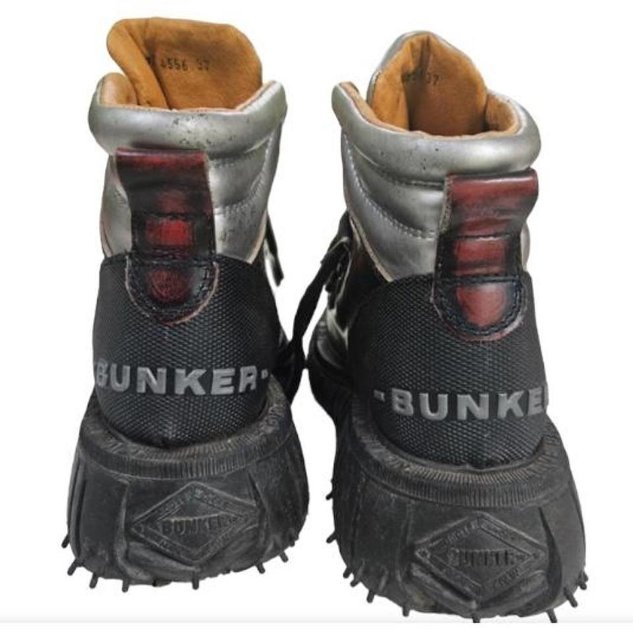 new platform boots, Bunker brand, vintage 90s, size... - Depop