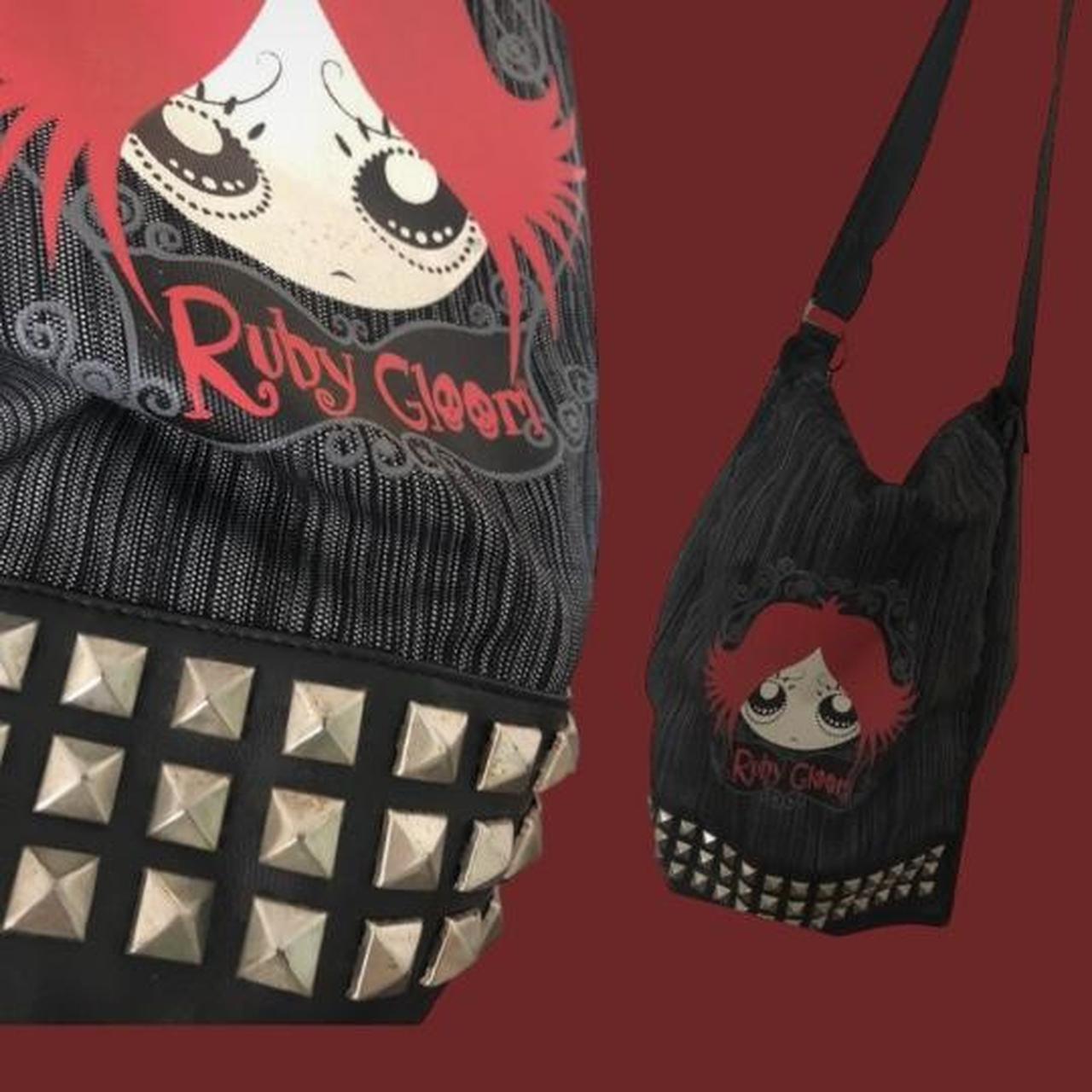 Ruby gloom shoulder bag, with studs, meassures 35... - Depop