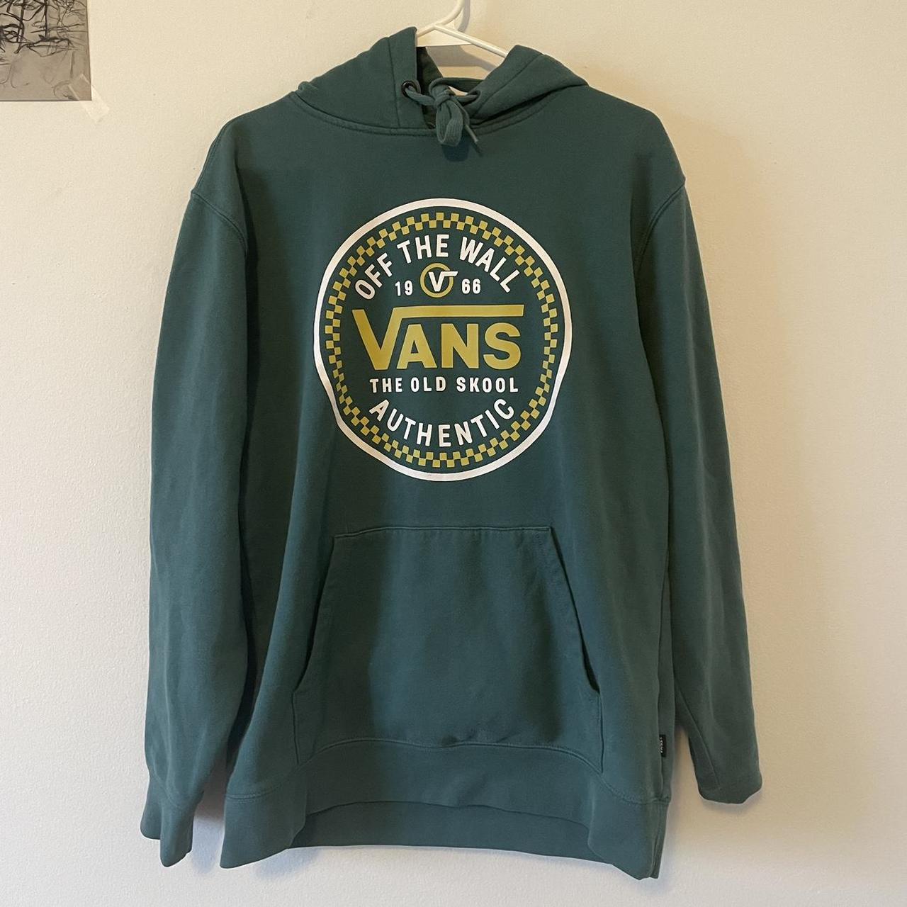 GREEN VANS OFF THE WALL HOODIE! Open to offers.... - Depop